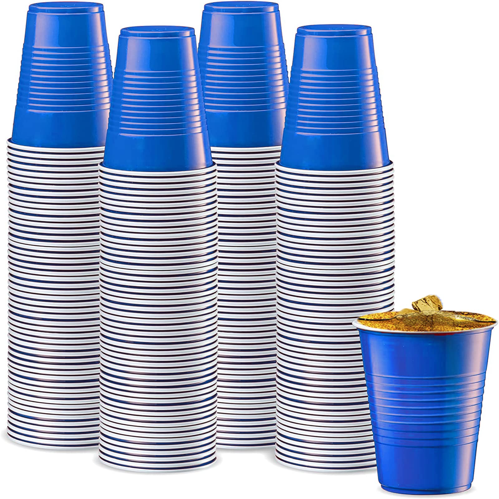 QXNDXQ Party Cup Set, 50 Pong Cups 500 ml/16 Oz, Party Cups Red and ...