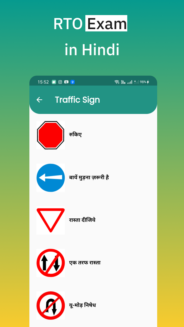 RTO Exam in Hindi - App on Amazon Appstore