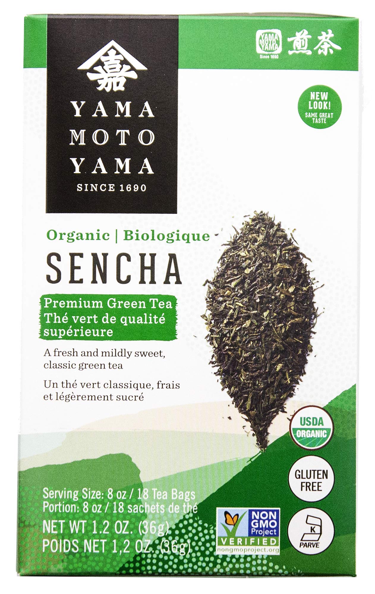 Amazon.com: Yamamotoyama Organic Sencha Green Tea Bag 18 ct (Pack of 6)