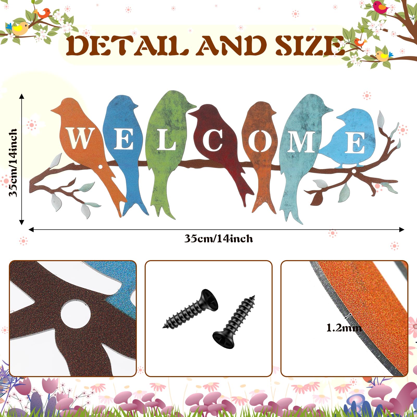 Welcome Sign With Birds Wedding Welcome Signs For Hire In London