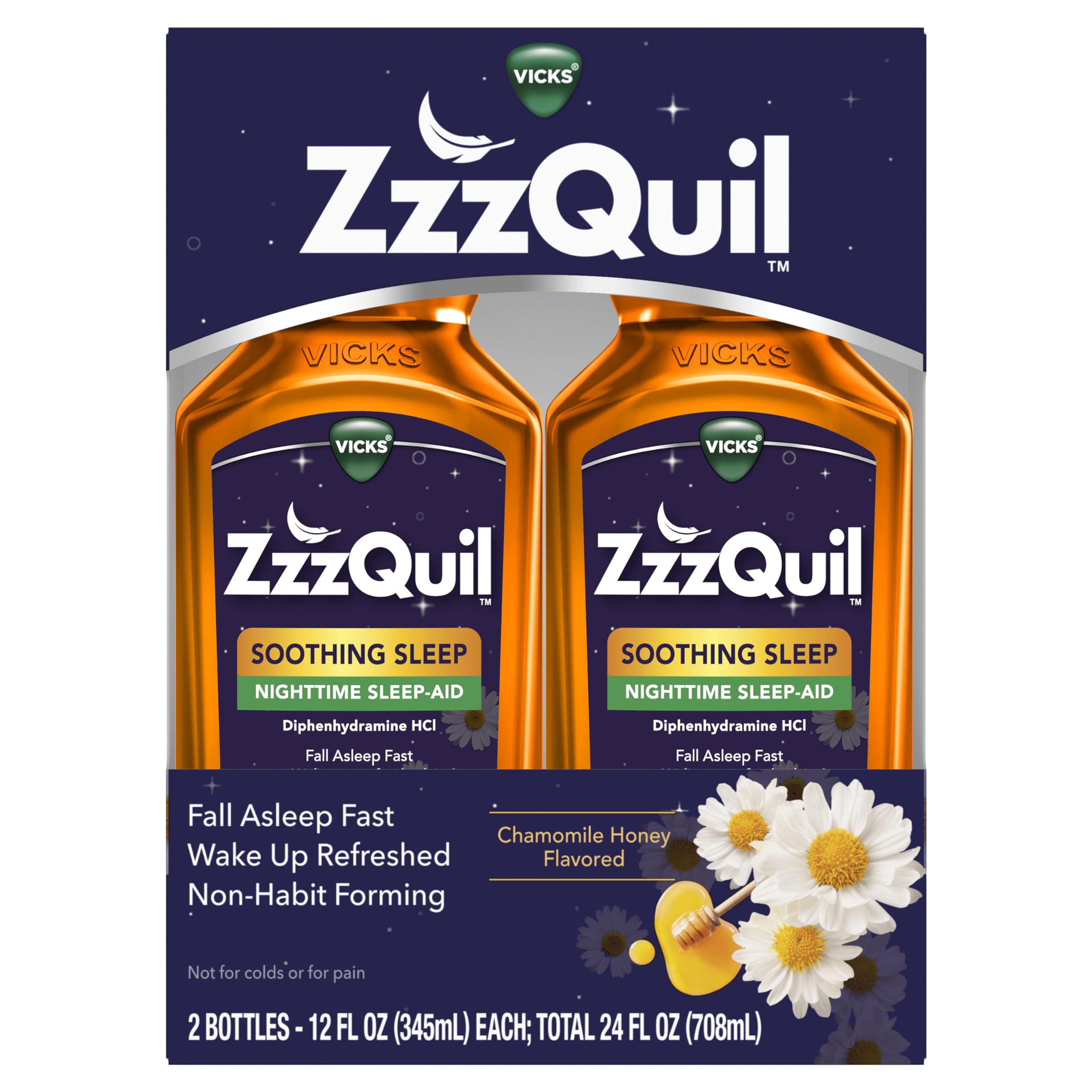Amazon.com: ZzzQuil Liquid Sleep Aid, Soothing Sleep, Diphenhydramine ...