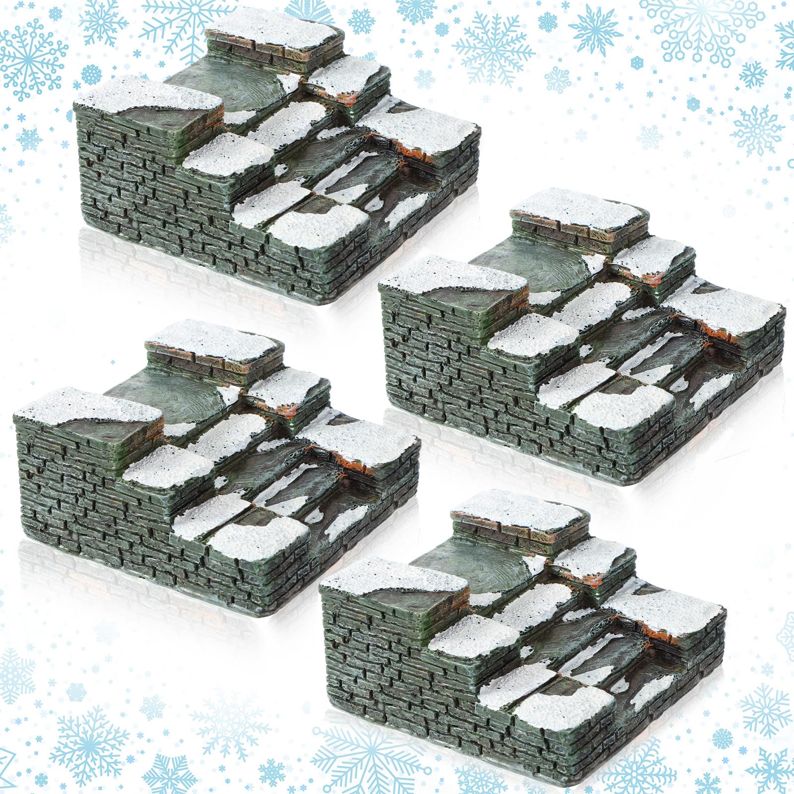 Amazon.com: 4 Pcs Christmas Limestone Steps Accessory Figurine ...