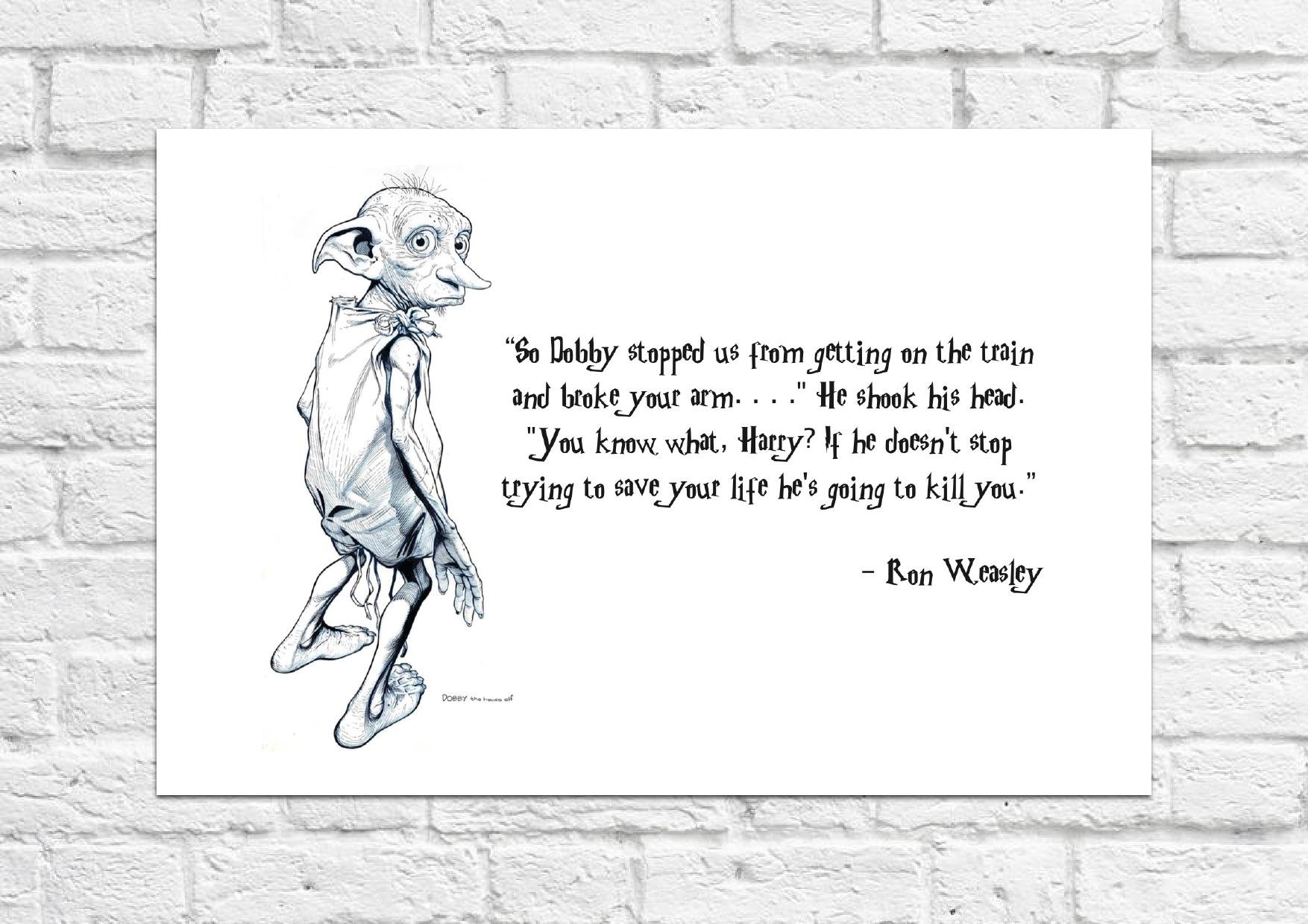 Dobby Harry Potter Quotes 100 'Harry Potter' Quotes On Life