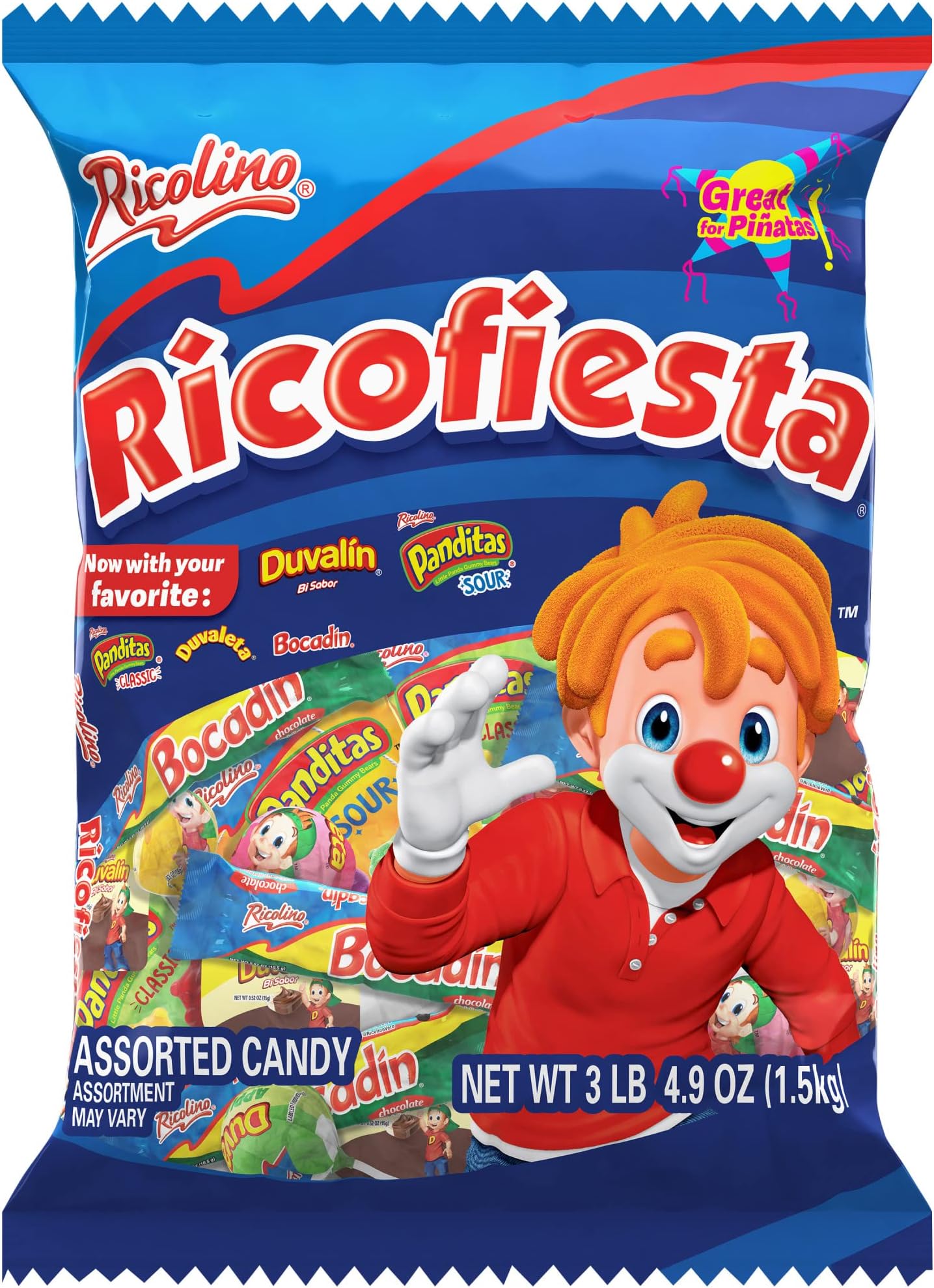 Amazon.com: Ricolino Ricofiesta Assorted Candy Bag, Variety Pack ...