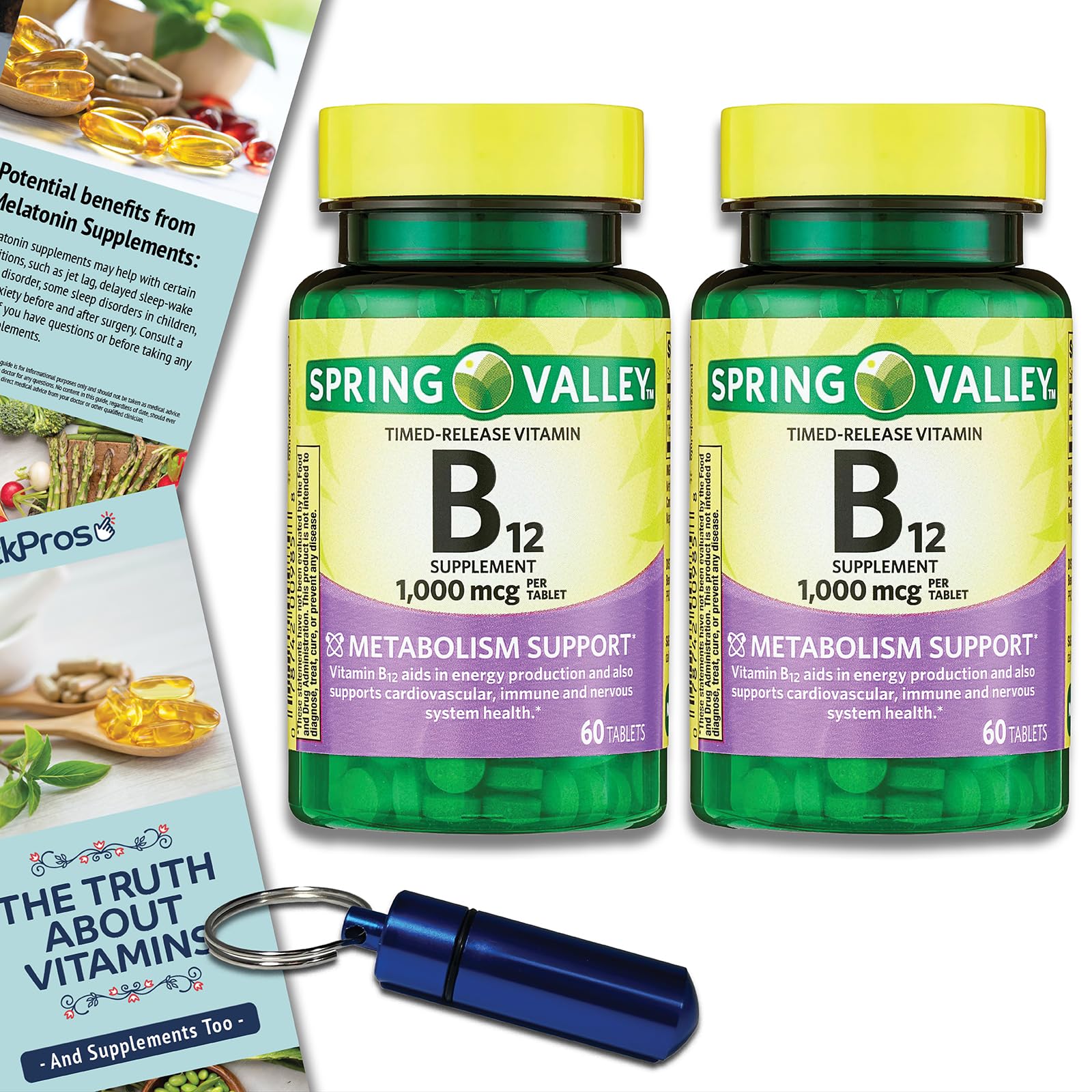 Snapklik.com : Spring Valley Timed-Release Vitamin B12 Tablets, 1,000 ...