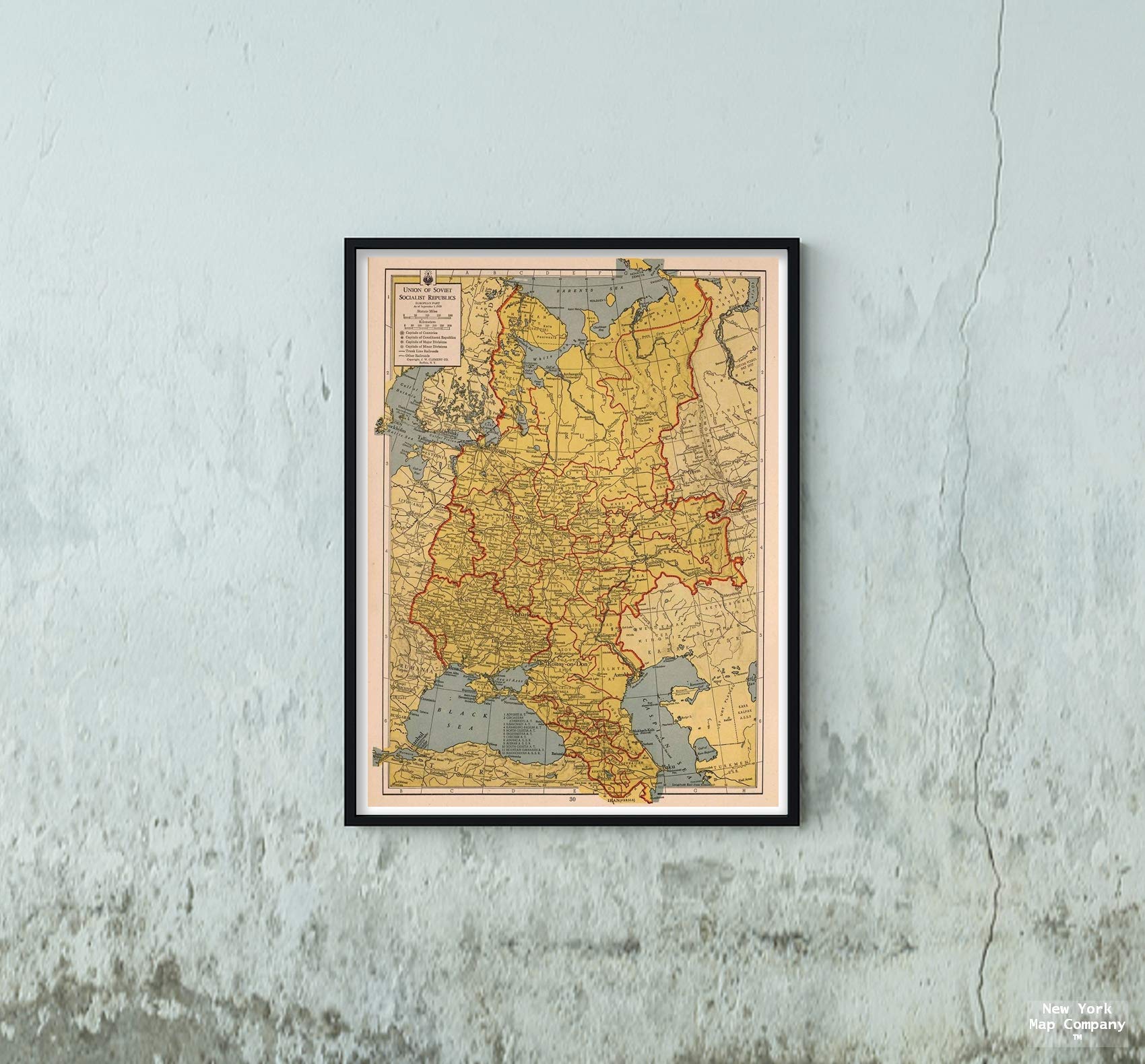 Map Soviet Union 1943 Subdivisions Of Polish Territories During World