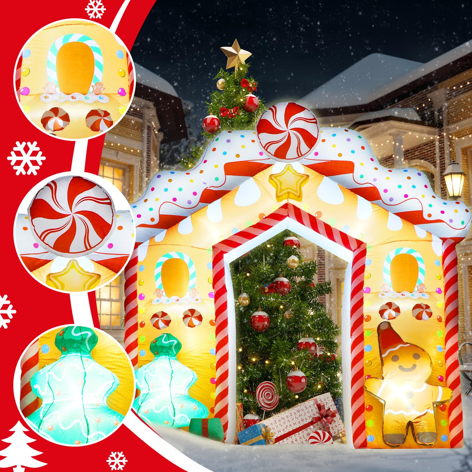 Snapklik.com : Lemosae 10 Ft Christmas Inflatables Decorations Outdoor ...