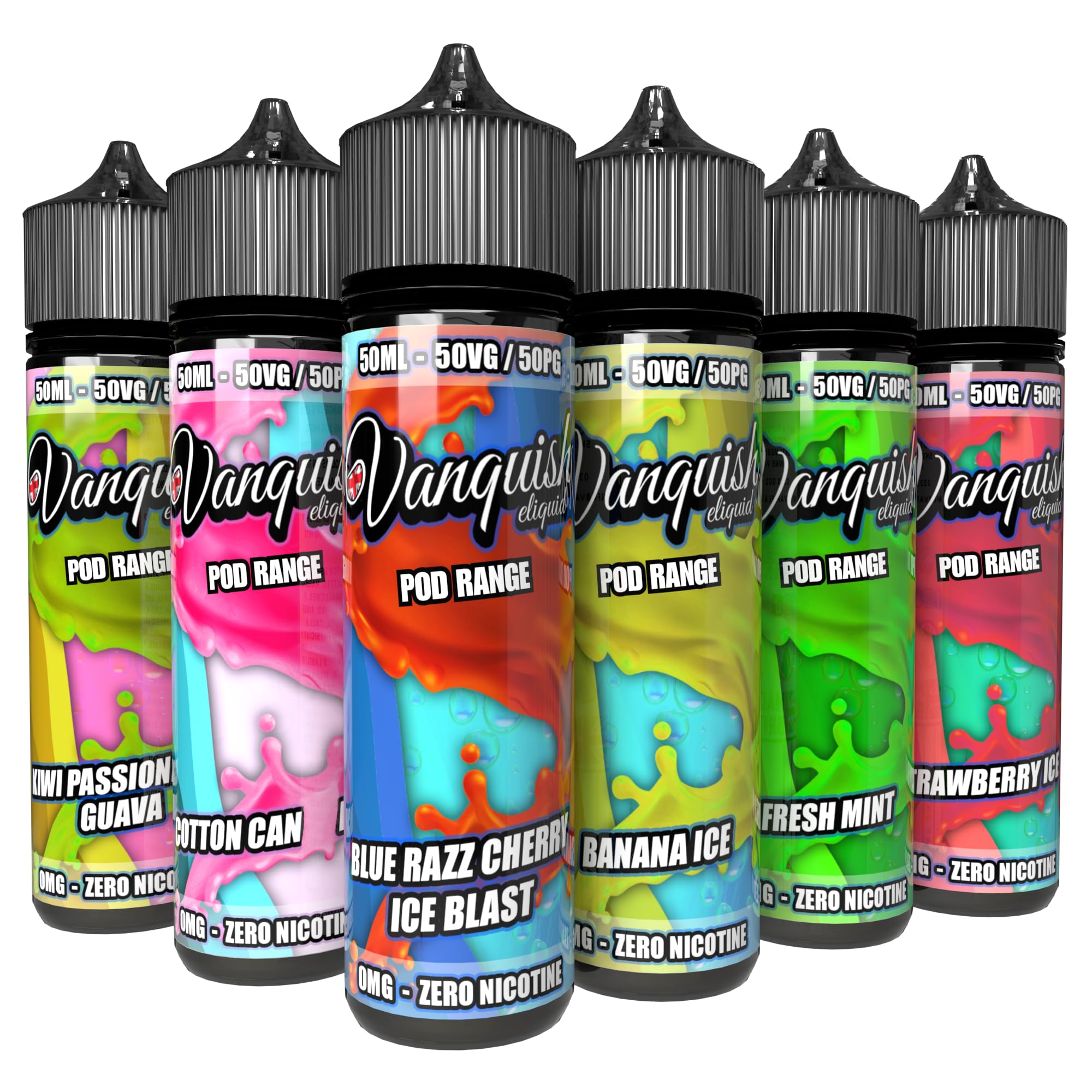 50ml E liquid Shortfill | Vanquish E-Liquid | Premium Vape Juice | 0% ...