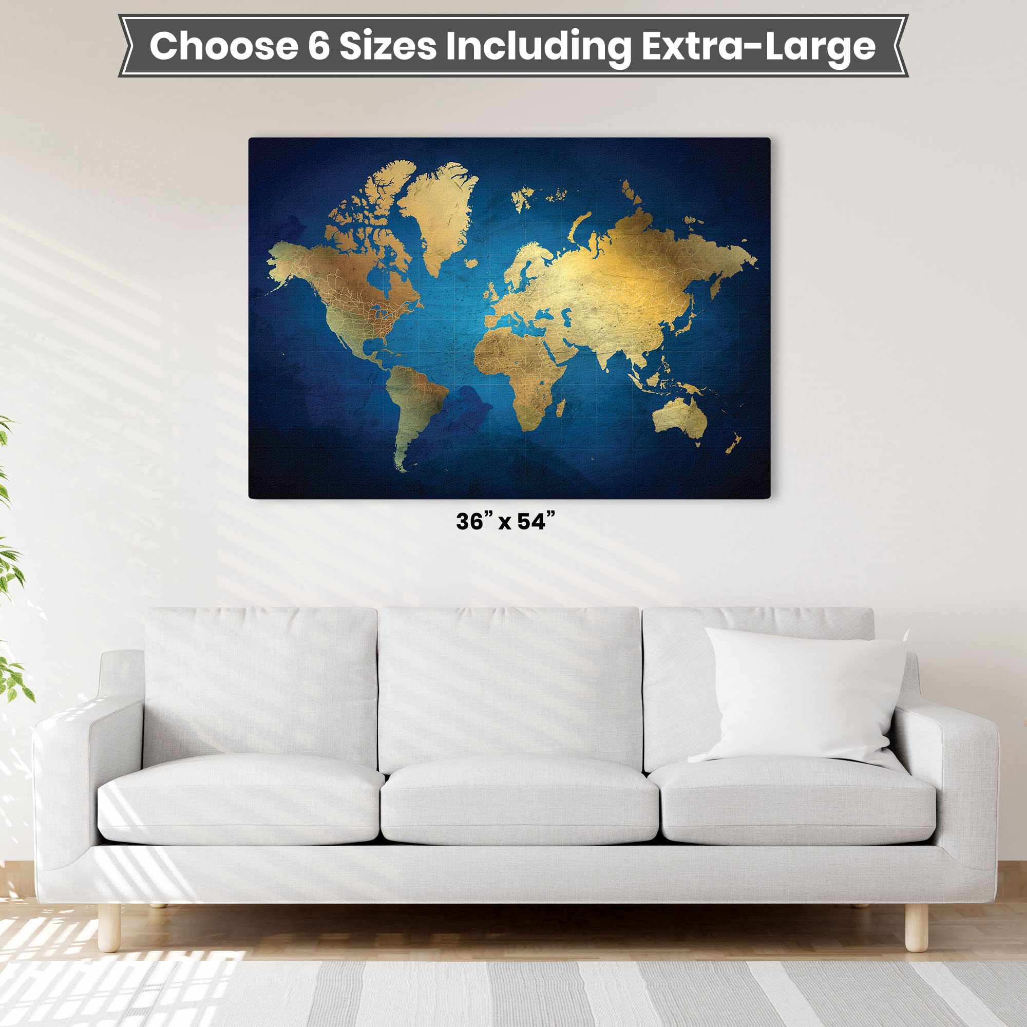 Mapa Del Mundo Para Pared Regalo Para Un Nuevo Hogar, Mapa Del Mundo