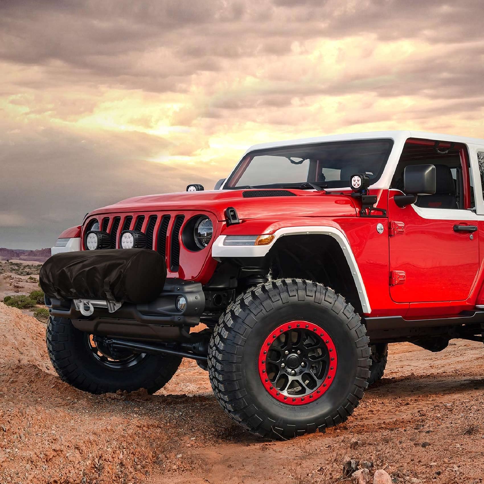 Snapklik.com : Explore Land Waterproof Universal Winch Cover - Dust ...