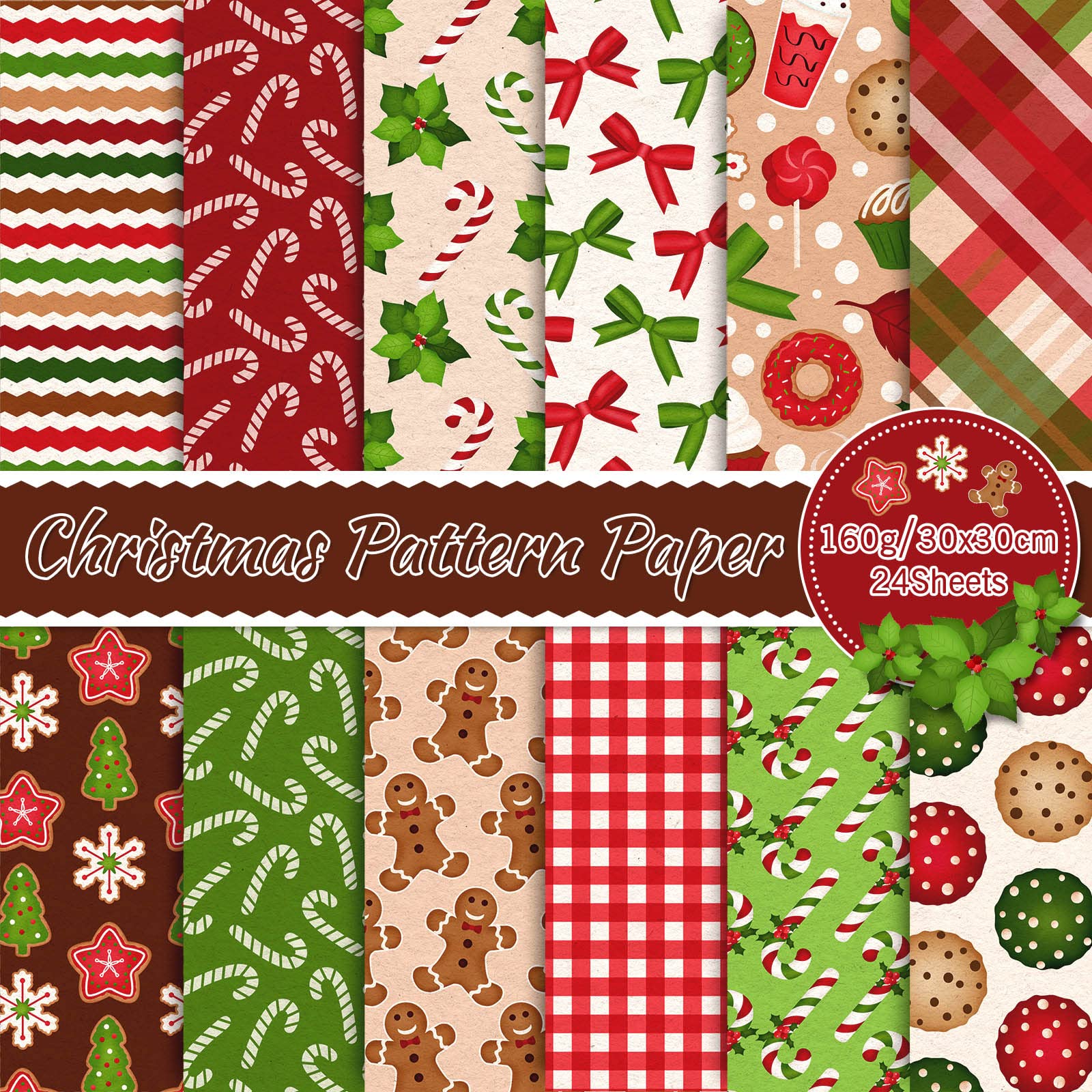 Printable Christmas Scrapbook Paper