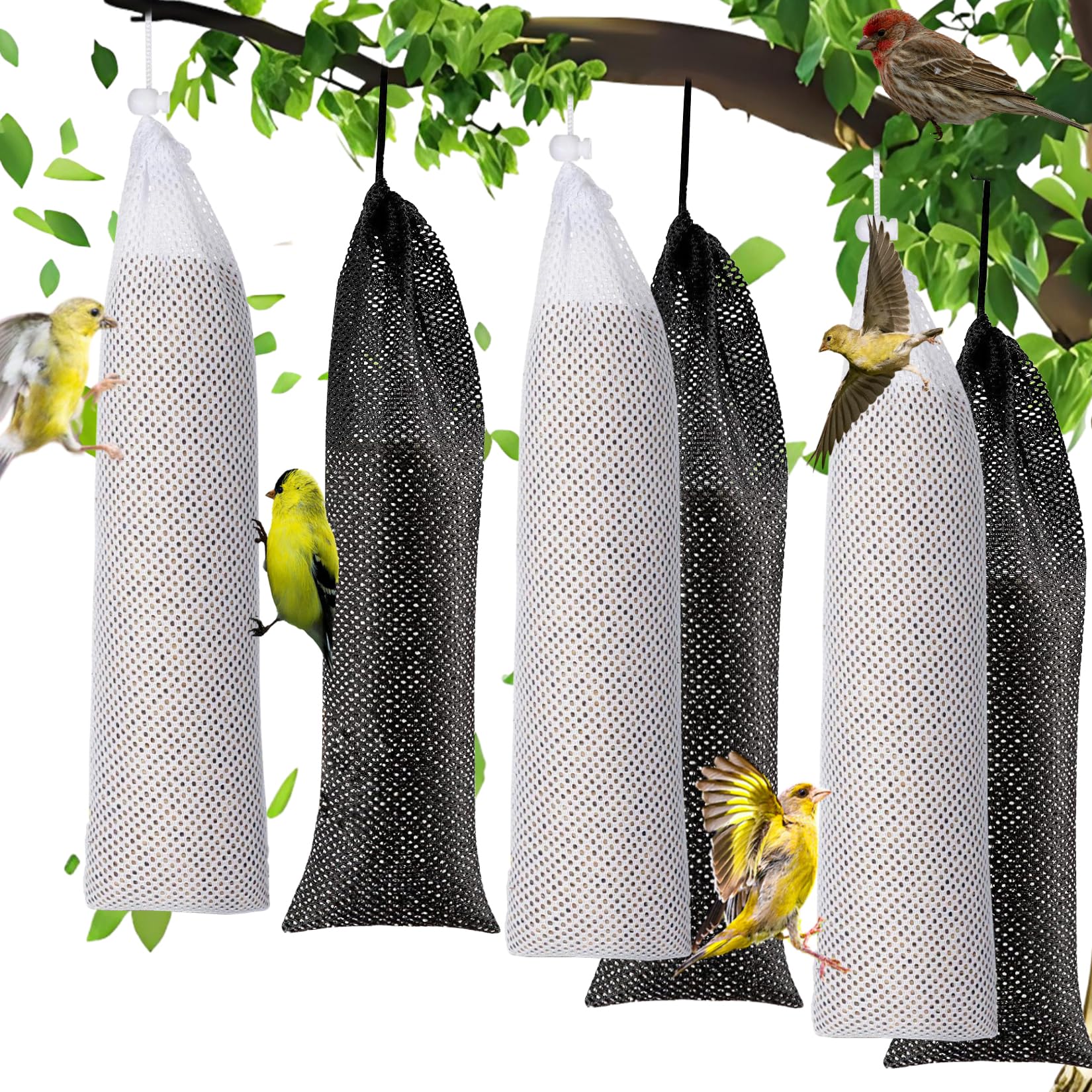 Amazon.com : AHSNYLC 6PCS Wild Bird Feeder Sock - Bird Seed Sock,Bird ...