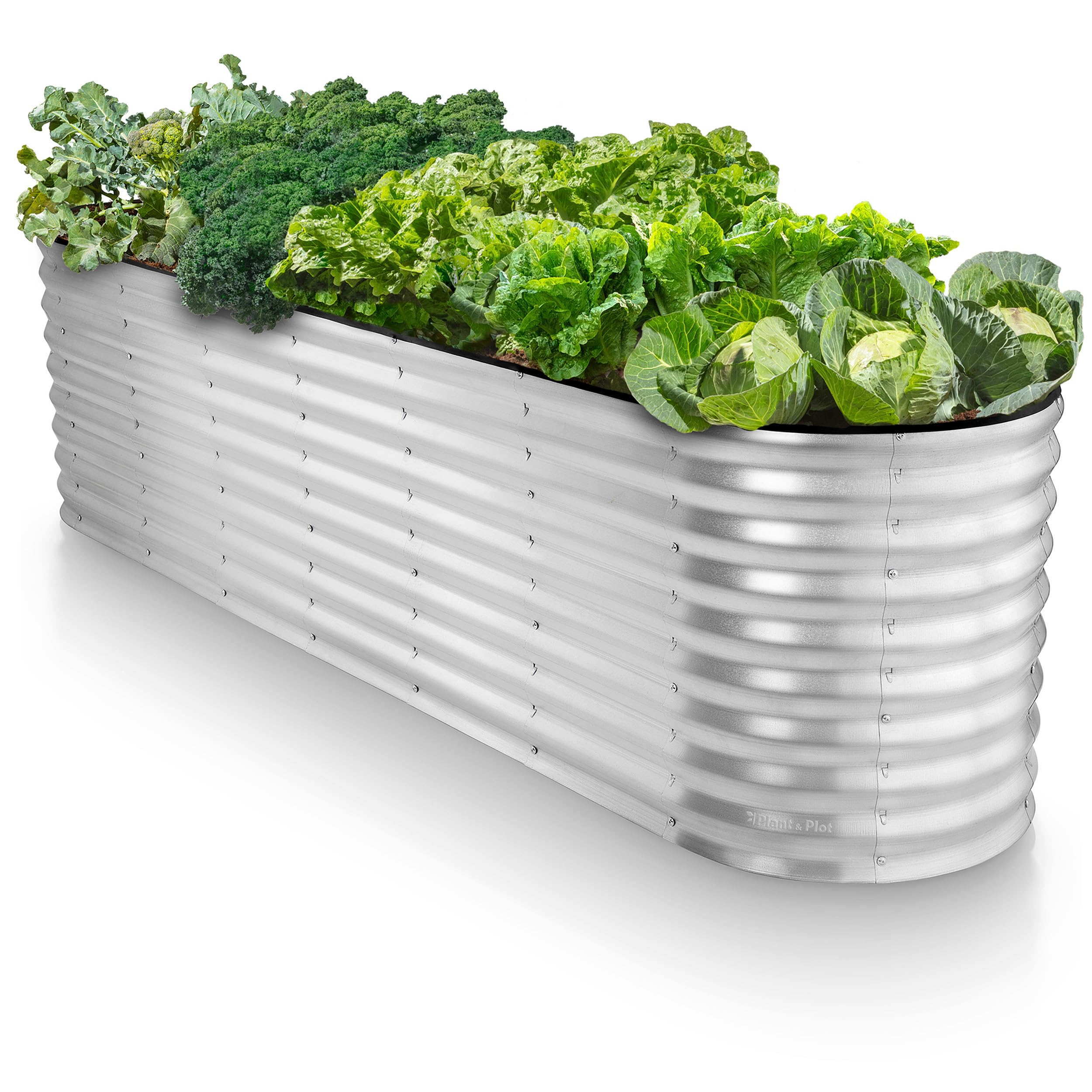 Amazon.com: 8×2×2 ft Galvanized Raised Garden Beds Outdoor // Planter ...