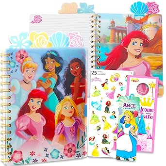 Disney Princess Tabbed Journal Set - Bundle with Disney Princess ...