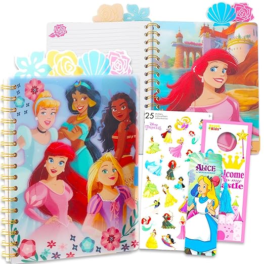 Disney Princess Tabbed Journal Set - Bundle with Disney Princess ...