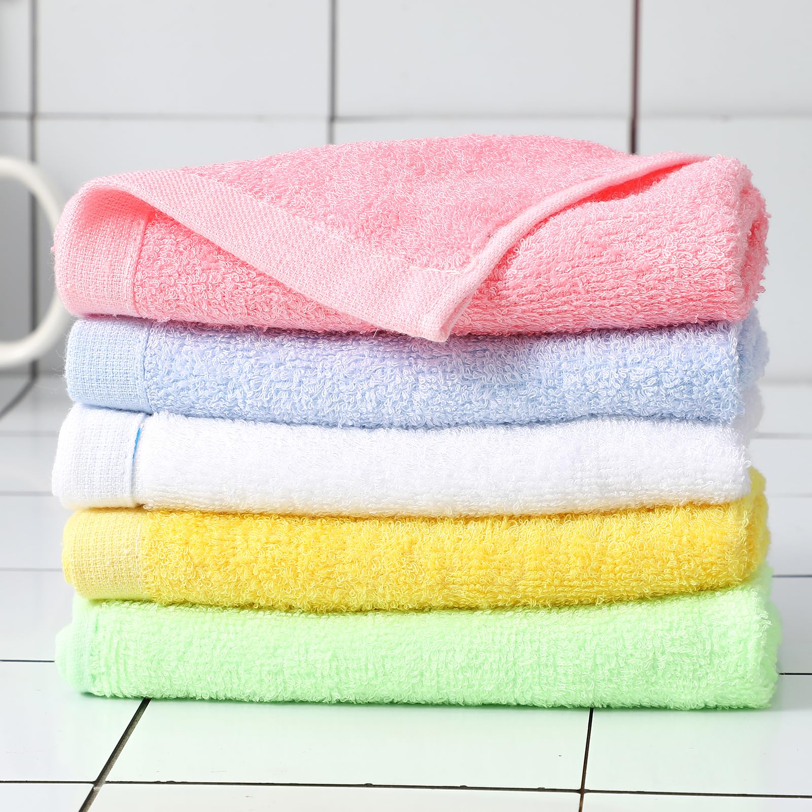 GSrenyu 6 Pack Flannel Face Cloth Soft Baby Wash Cloth Flannels Wash ...