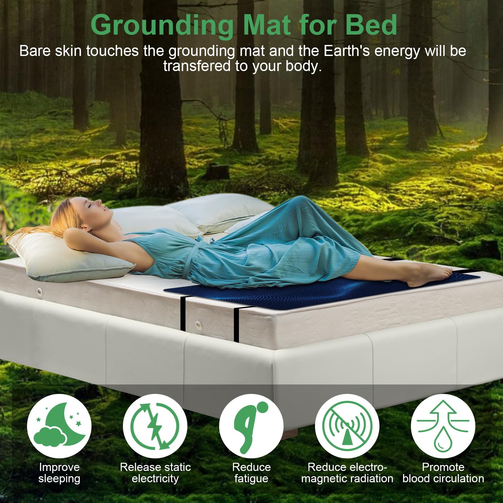 Cover Factory Grounding Mat For Bed Grounding Pad For Leep Anti-lip PU ...