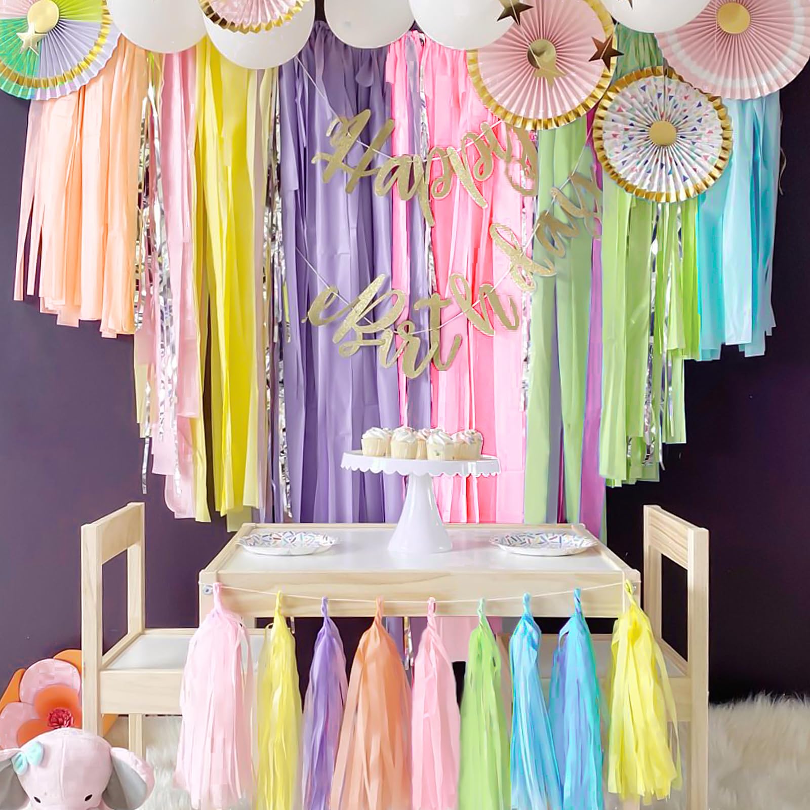 Ctosree 60 Roll 4920 Ft Crepe Paper Streamer Roll Streamer Party ...