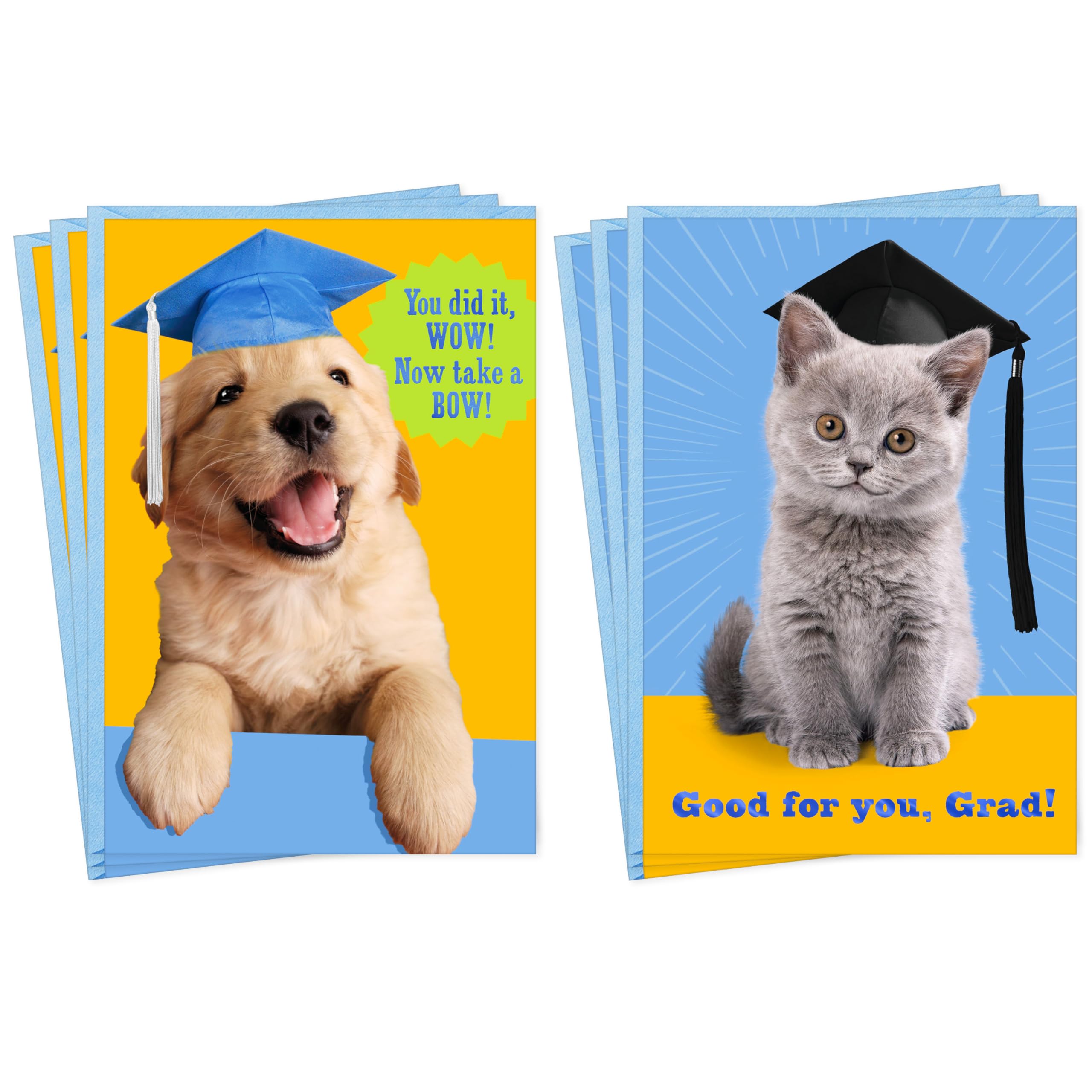Hallmark Grade School Graduation Cards for Kids (6 Cards with Envelopes ...