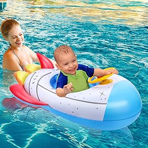 Amazon.com: Baby Pool Floats Inflatable Infant Swimming Floaties Boys ...