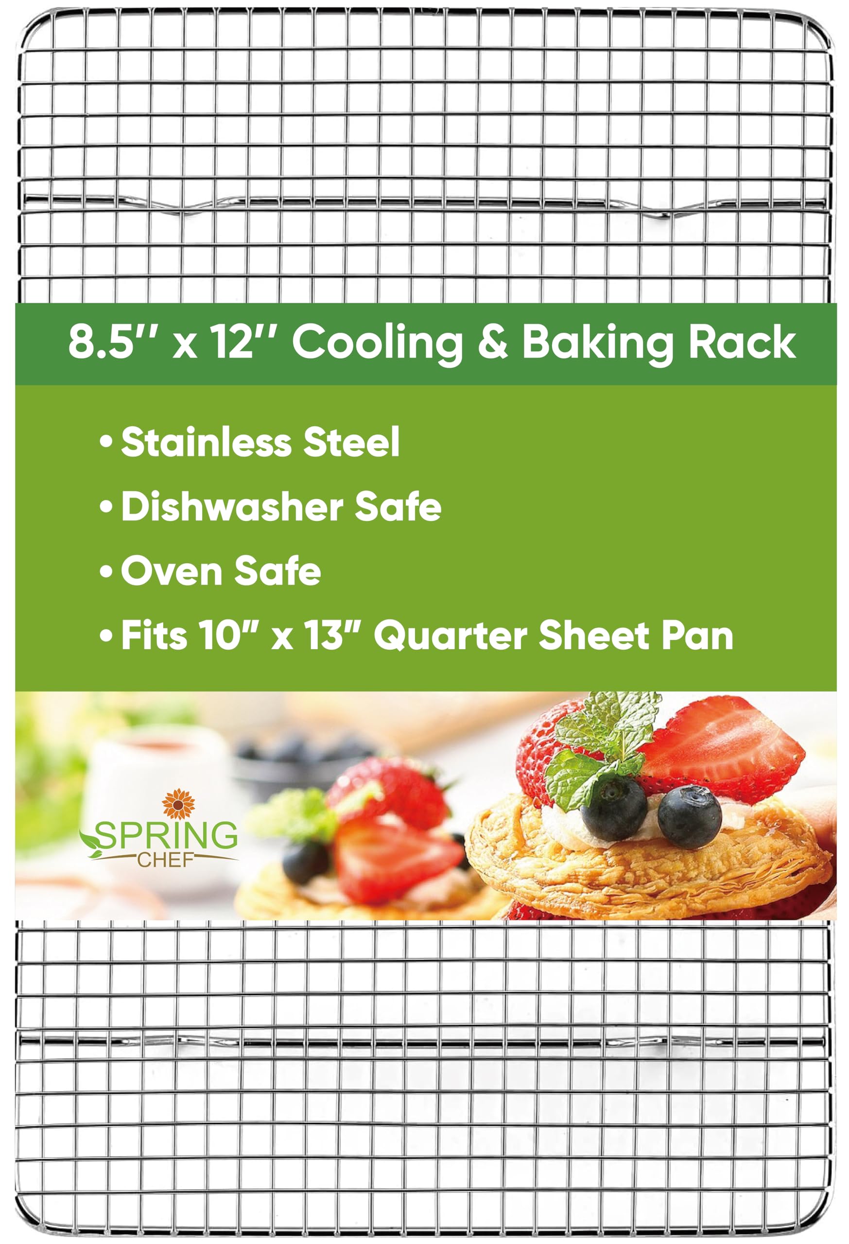 Amazon.com: Spring Chef Cooling Rack & Baking Rack - 100% Stainless ...