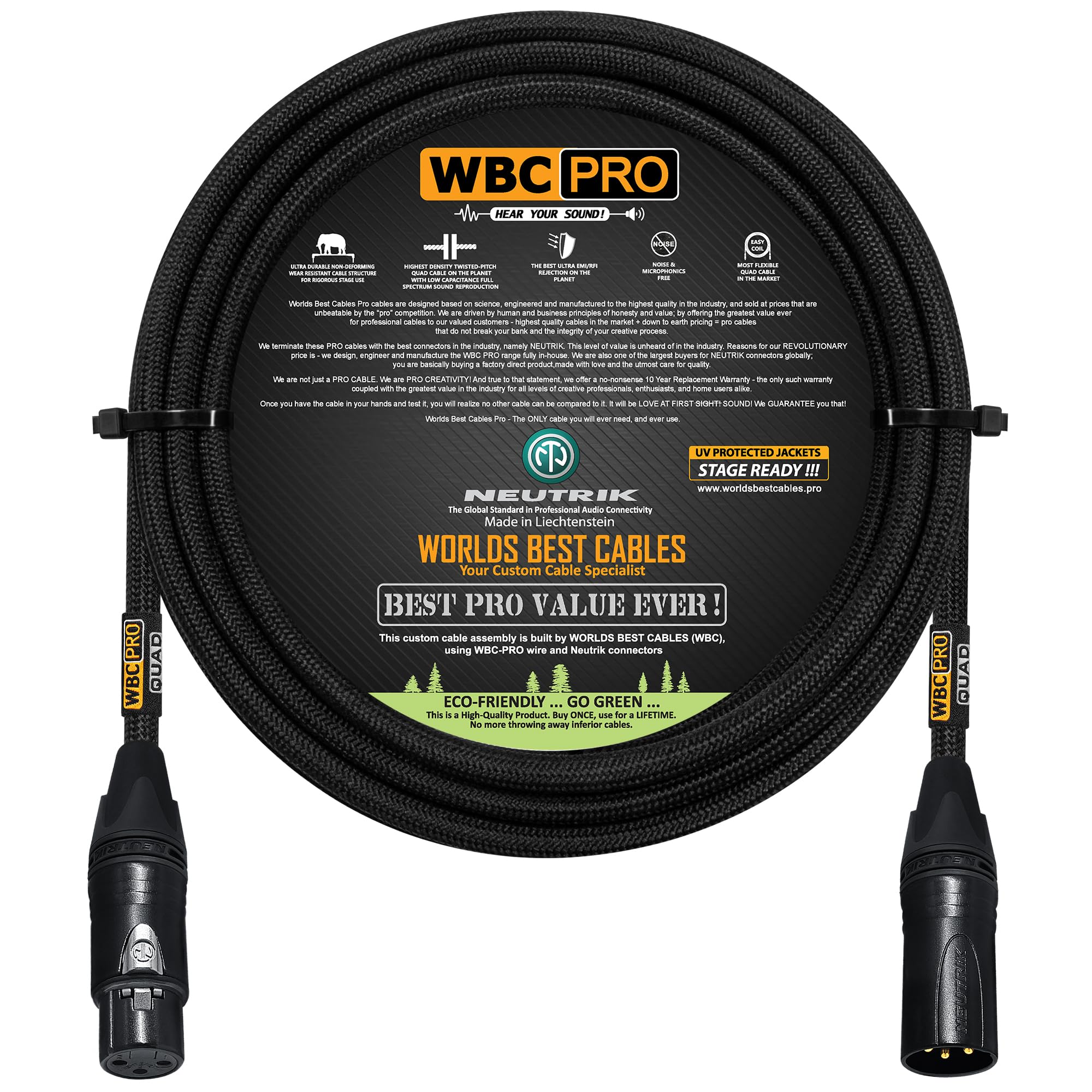 Amazon.com: 15 Foot - WBC-PRO-Quad Ultra-Silent Ultra-Flexible Balanced ...