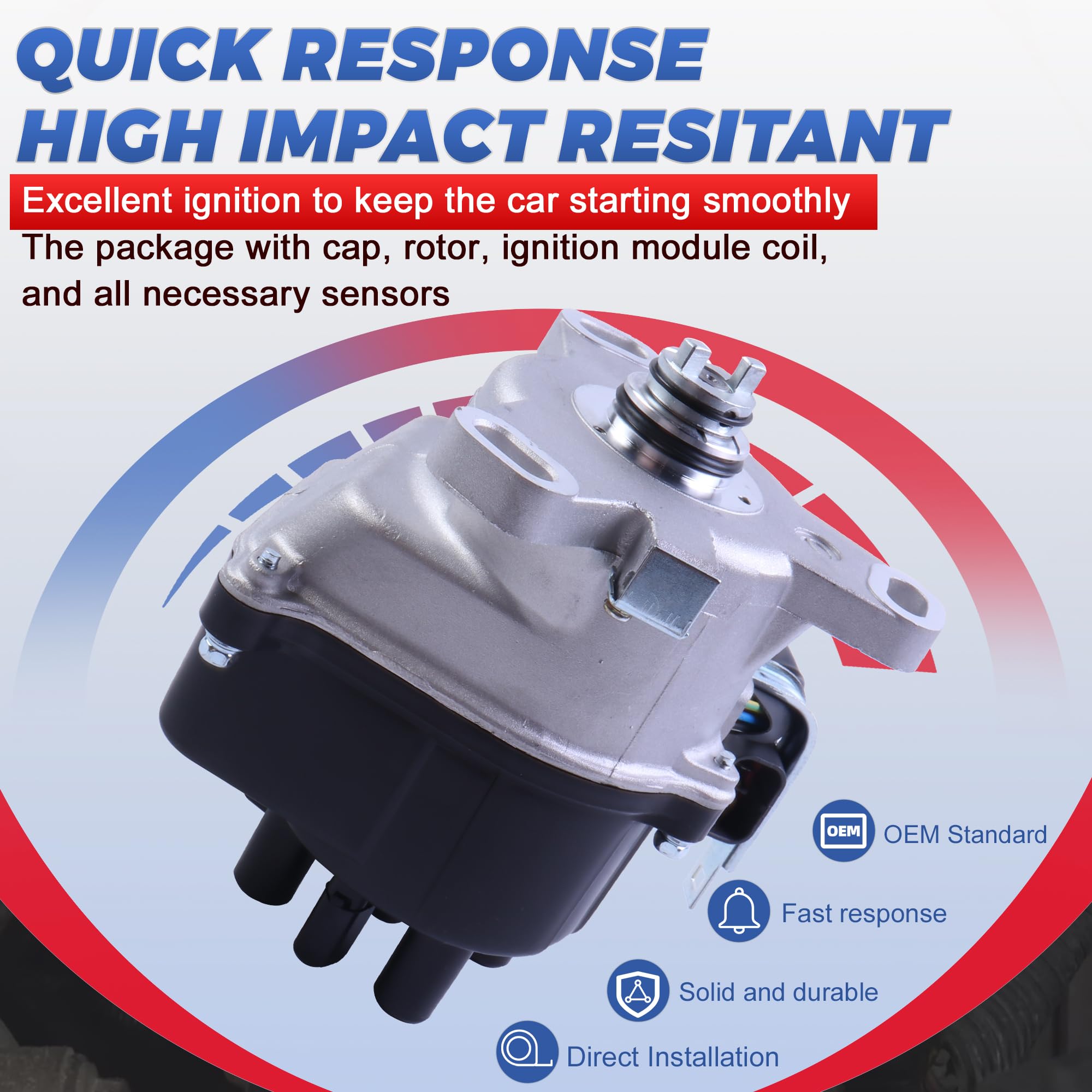 Snapklik.com : Ignition Distributor Compatible For 1992-1995 Honda ...