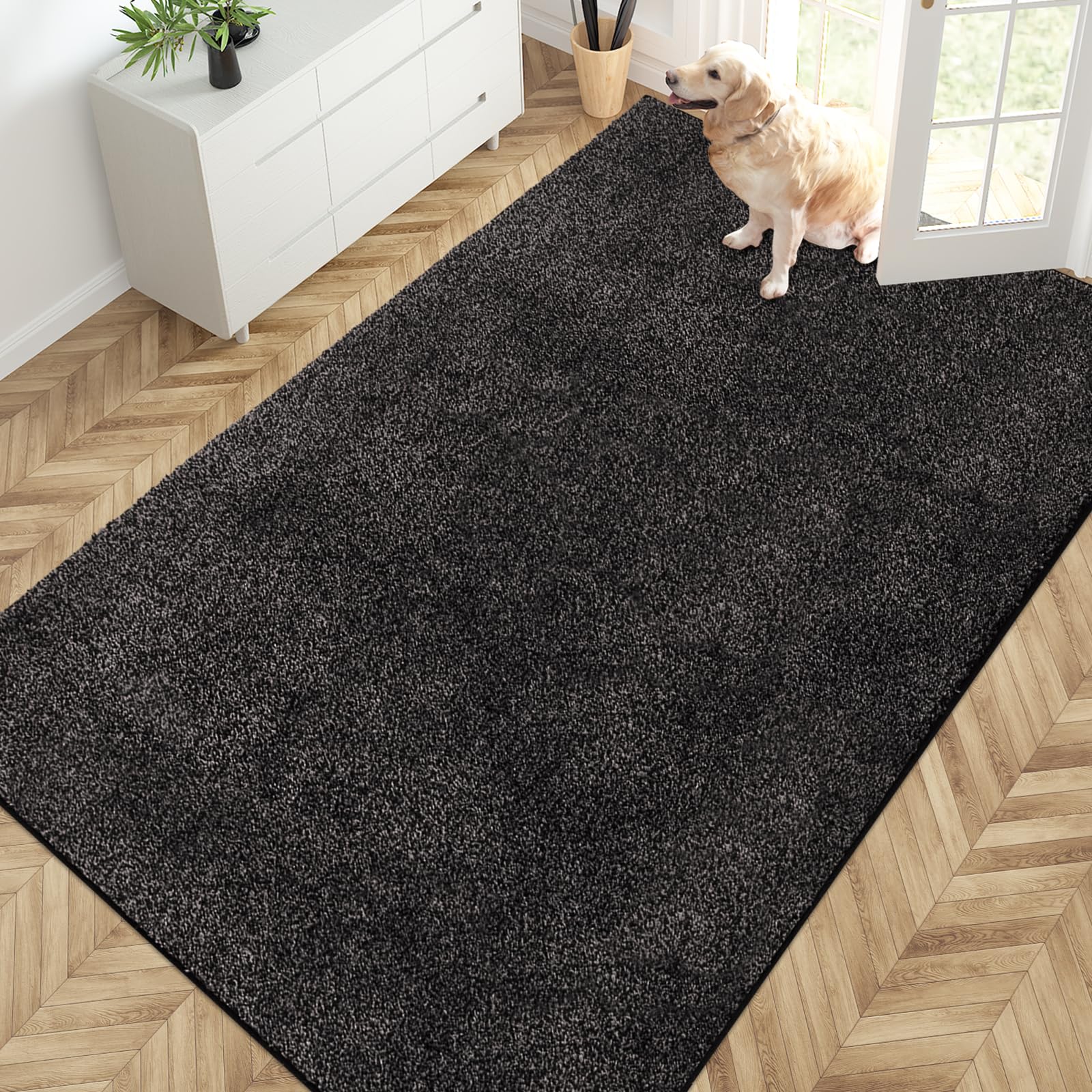 Amazon.com: PURRUGS Easy Care Area Rug 4.5ft x 7ft, Non-Slip Washable ...