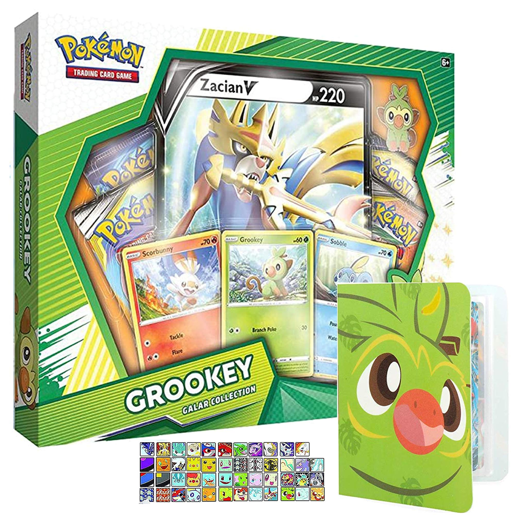 Totem World Galar Collection Box Grookey And Zacian V Totem ...