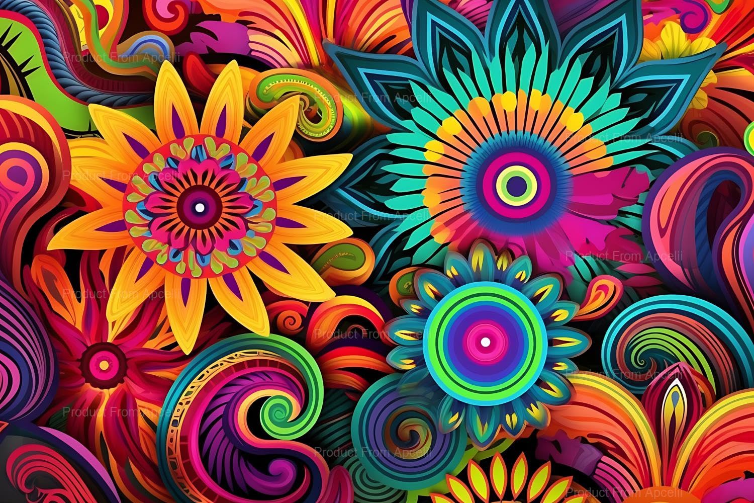 Trippy Flowers Wallpaper Trippy Pink Flower Wallpaper By Enp88 On
