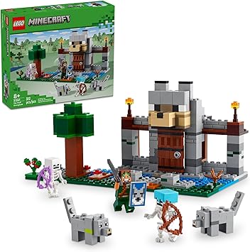 Amazon.com: LEGO Minecraft The Wolf Stronghold Fortress Playset, Video ...