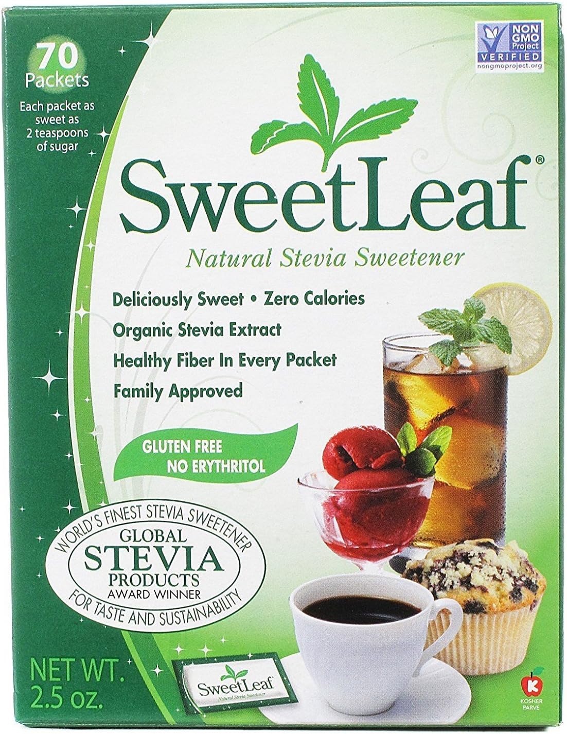 Amazon.com : SweetLeaf Stevia Powder Shaker Jar - Zero Calorie Stevia ...