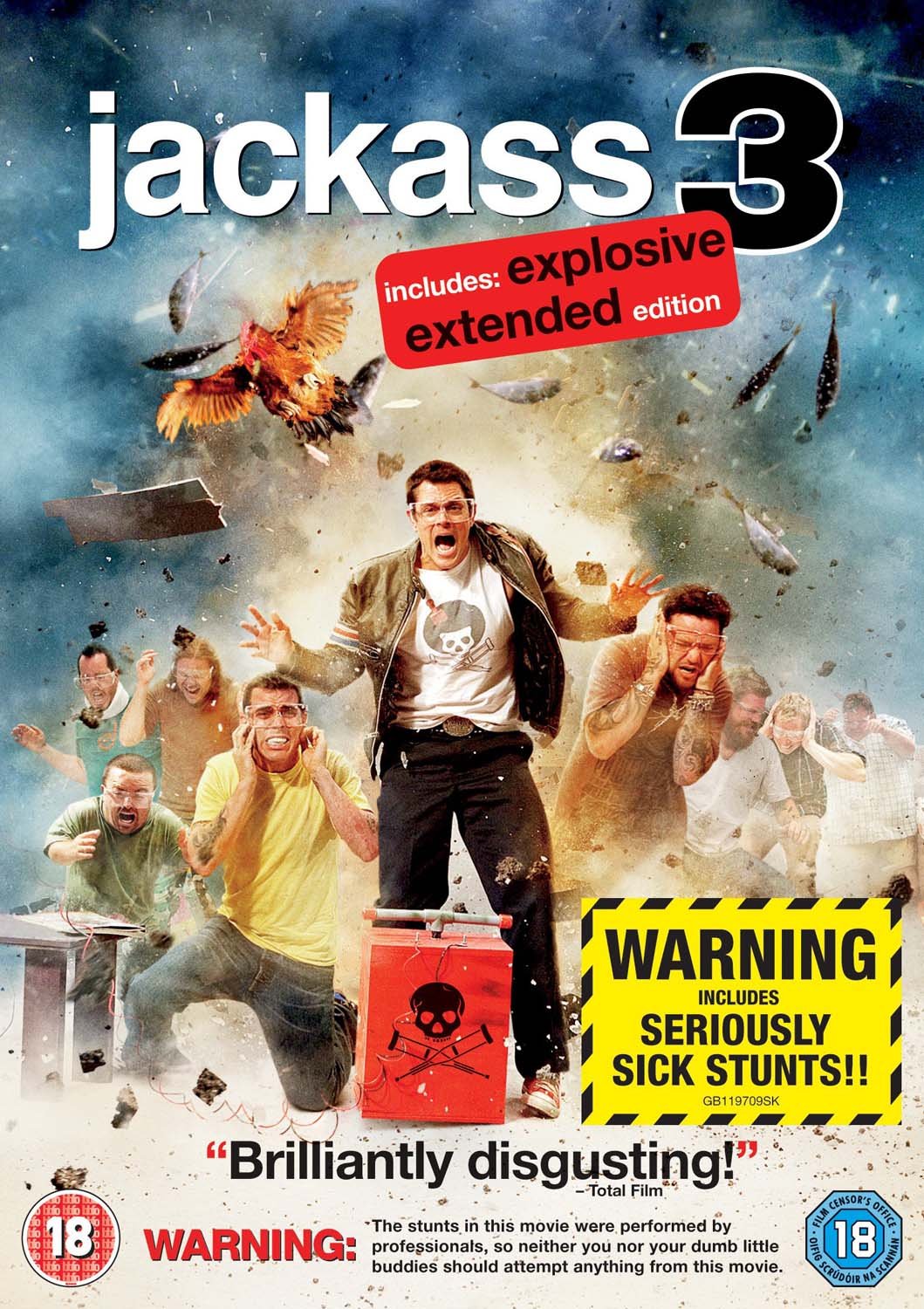 Jackass 3 Dvd By Johnny Knoxvillesteveo Factory Sealed