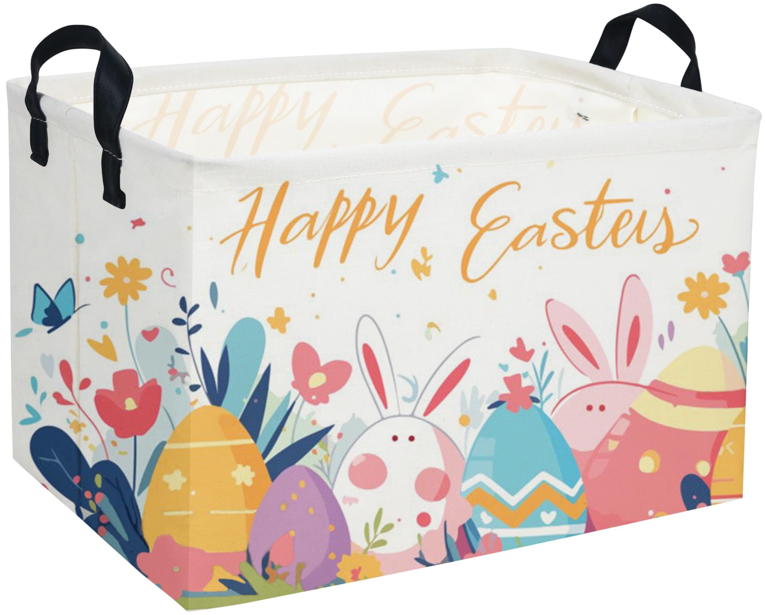 Amazon.com: Sanjiaofen Rectangular Easter Baskets, Kids Easter Storage ...