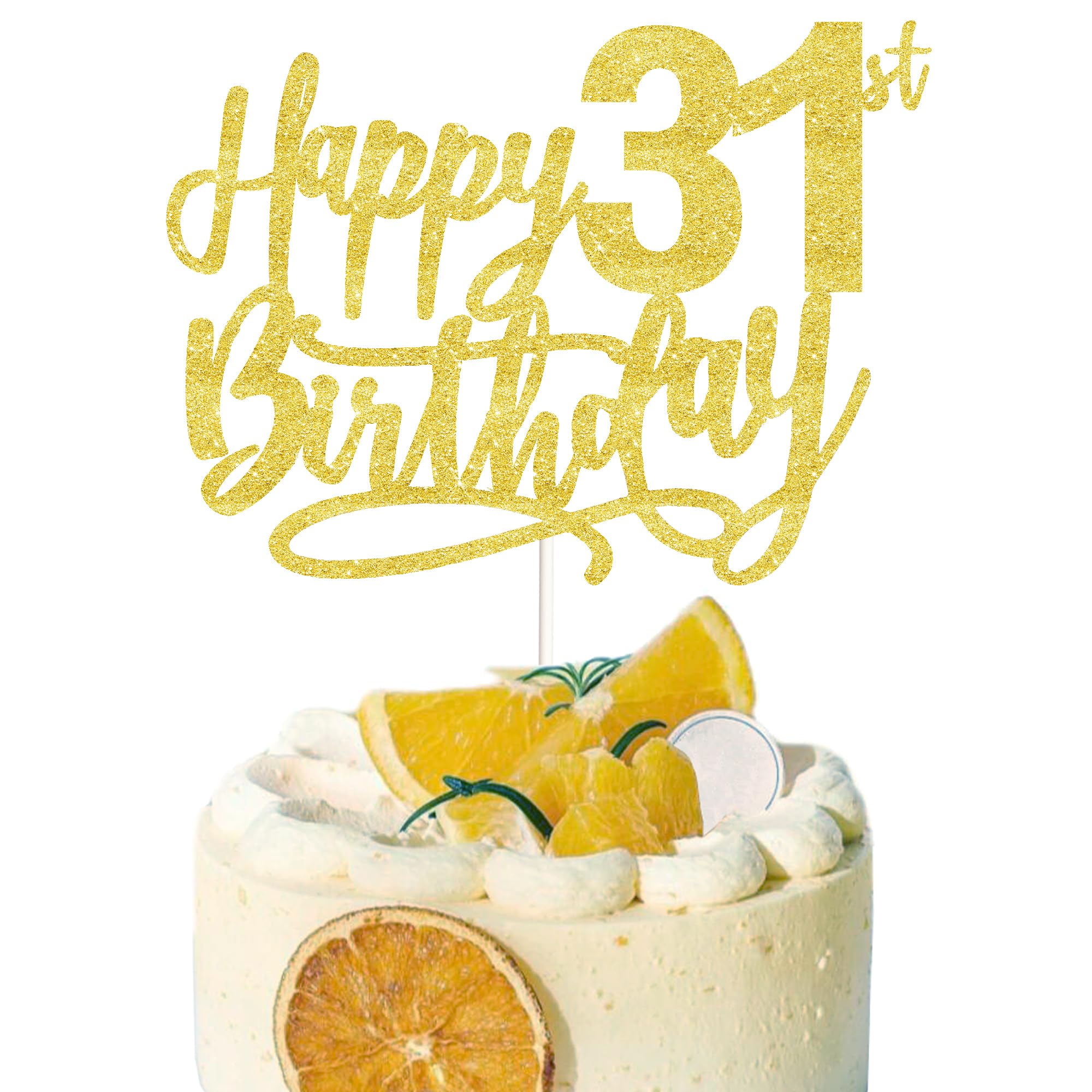 Snapklik.com : 31 Birthday Cake Toppers,31st Birthday Decorations, 31st ...