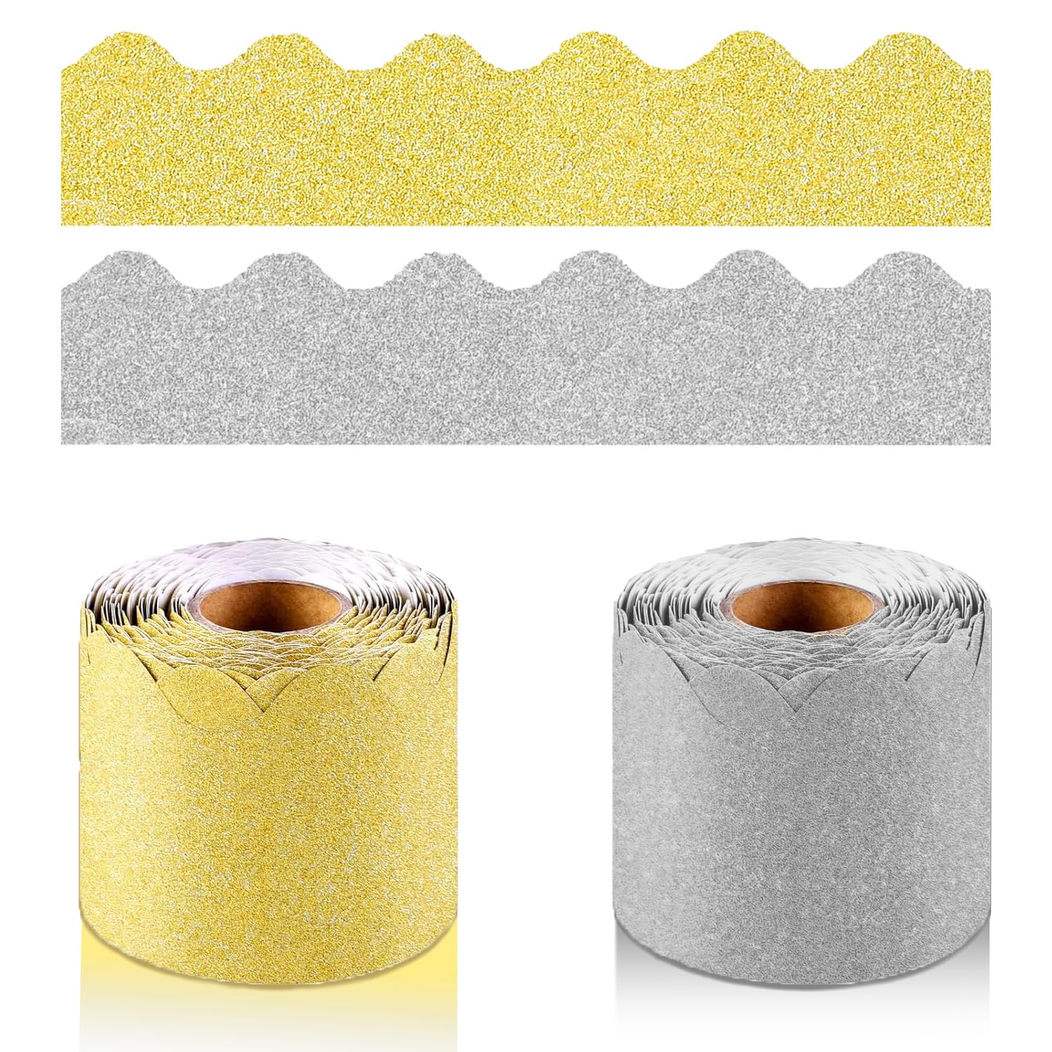 Amazon.com: 2 Rolls 65.6 ftColorful Borders for Bulletin Board ...