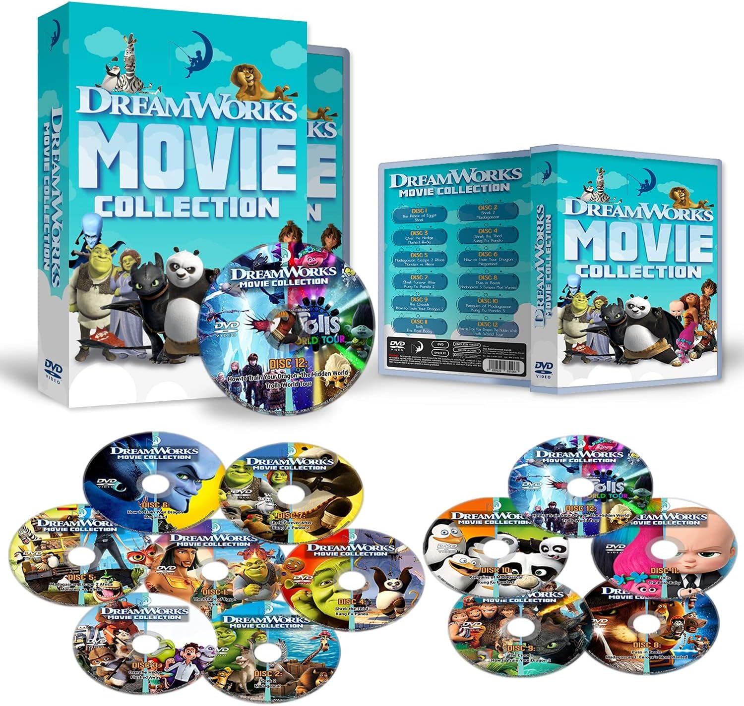 Dreamworks 24 Film Movie Collection (12-DVD, Region 1): Amazon.ca ...