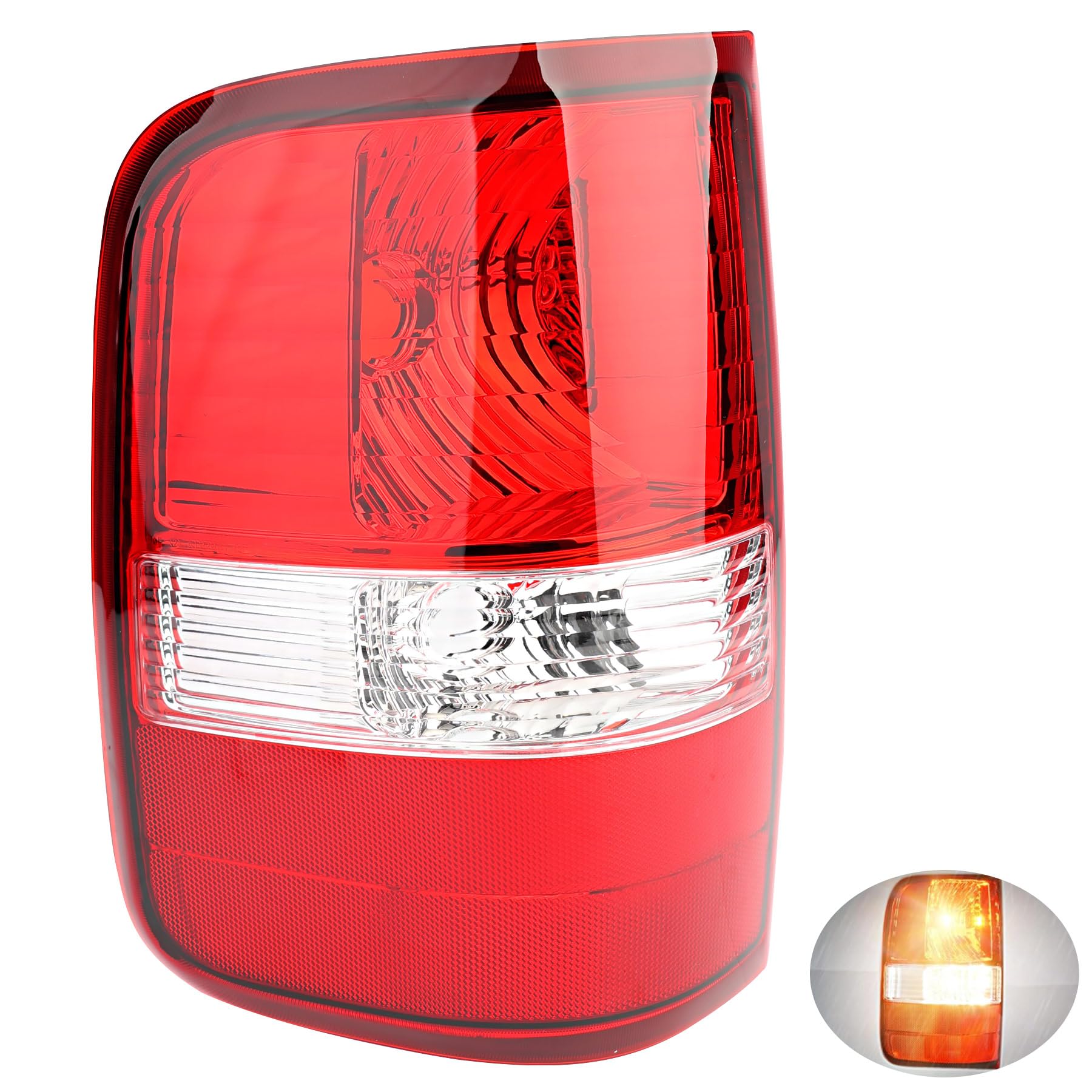 Amazon.com: Taillights, Compatible with 2004-2008 Ford F150 XL XLT FX2 ...