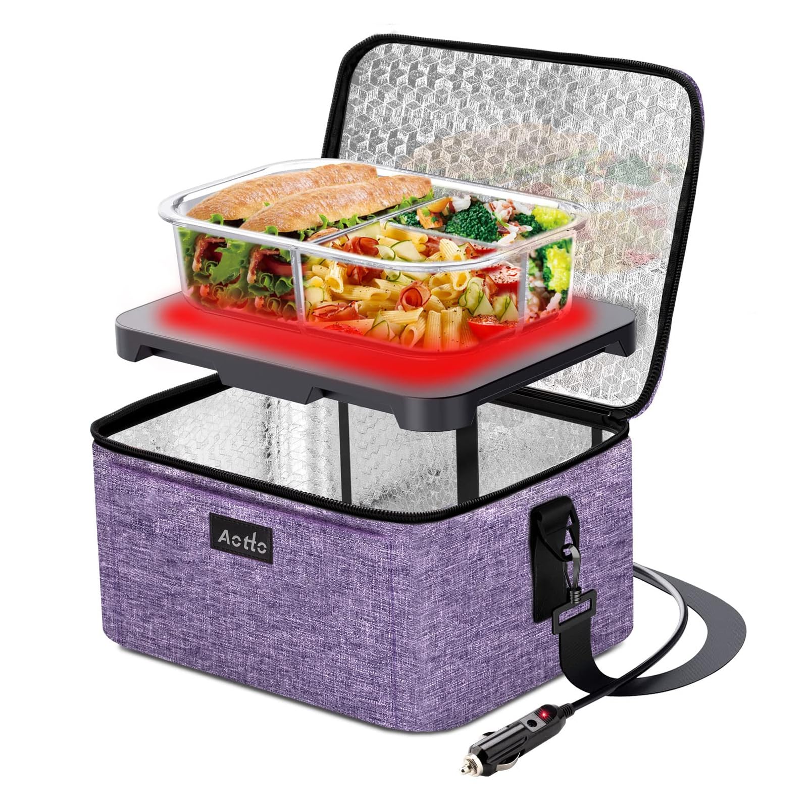 Snapklik.com : Aotto Portable Oven Electric Lunch Box Food Heater - 12V ...