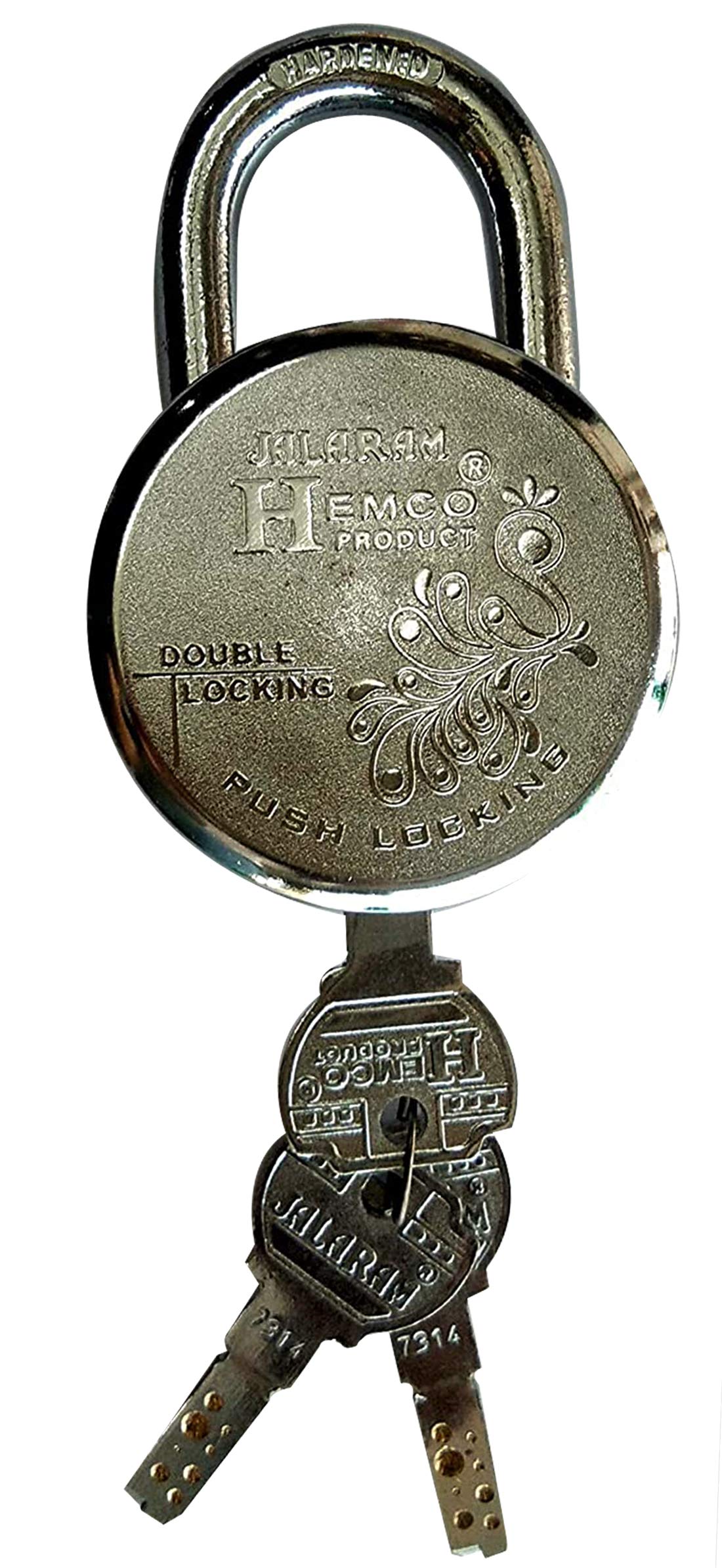 Buy QTM+ Push & Double Locking Padlock Ultra Brass Key Main Door Lock ...