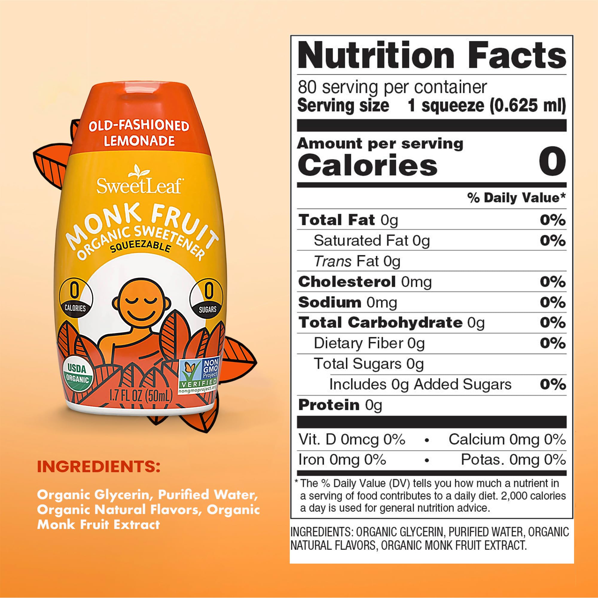 Snapklik.com : SweetLeaf Lemonade Liquid Monk Fruit - Monk Fruit Liquid ...