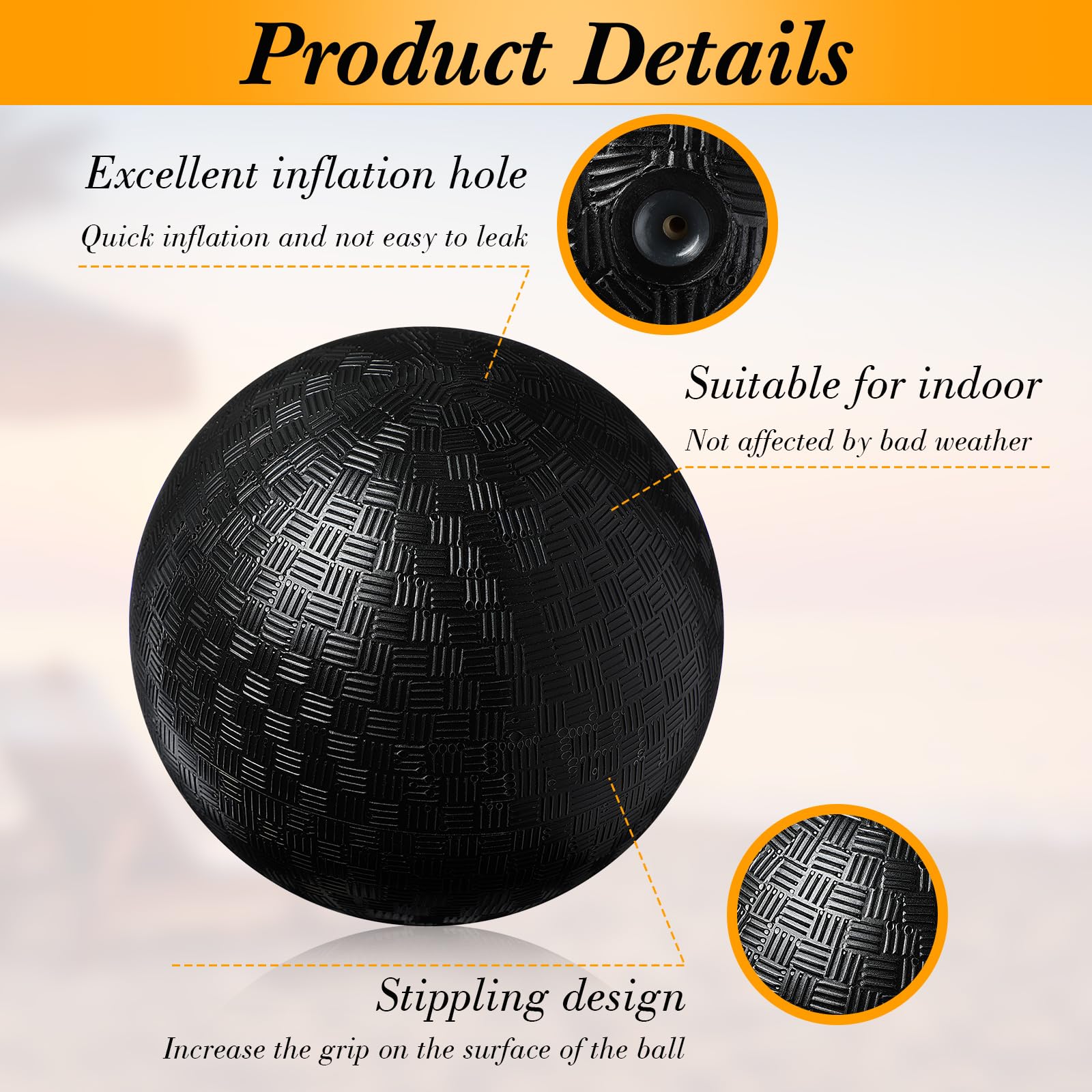 Snapklik.com : Yunsailing 24 24 Pack Dodgeballs Bulk 6 Inch Operation ...