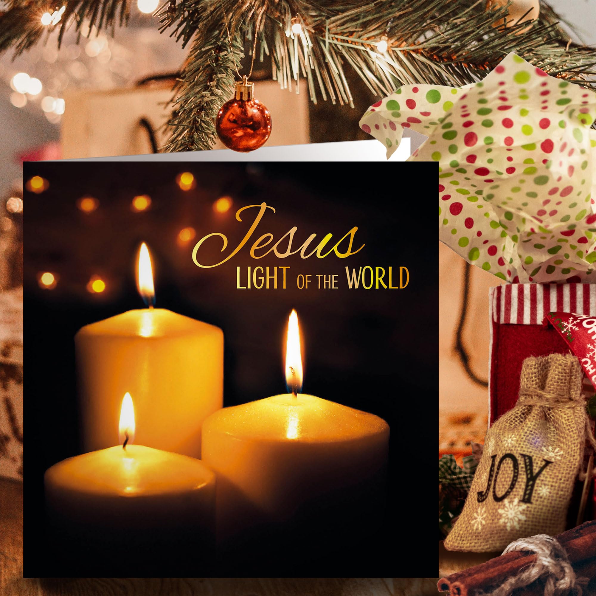 Christian Christmas cards, pack of 10 – Jesus Light of the World ...