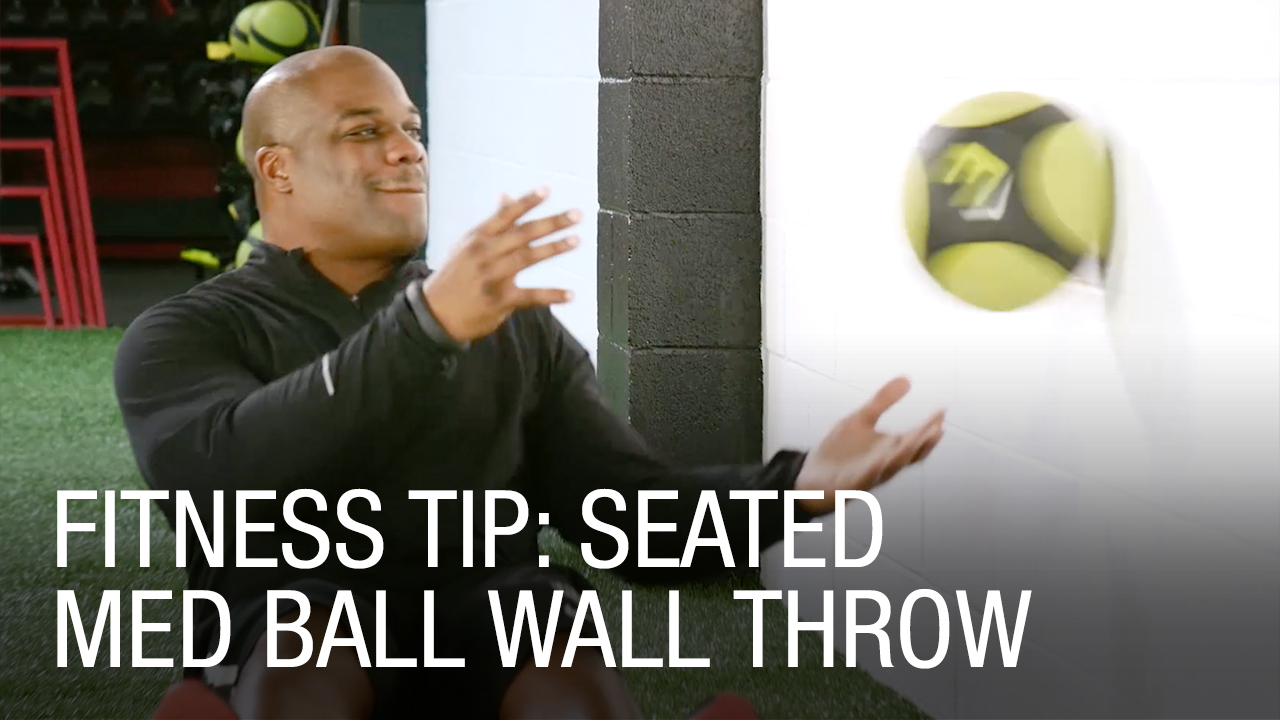 Watch Fitness Tip& Seated Med Ball Wall Throw on Amazon Live