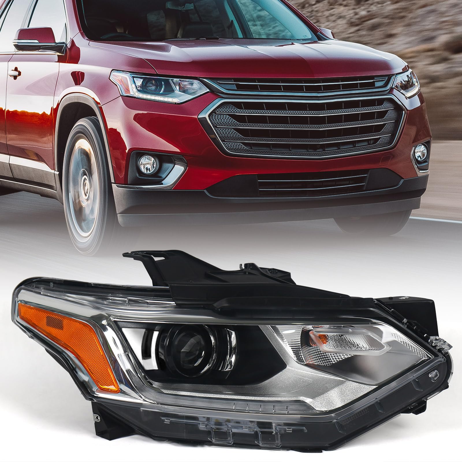 Amazon.com: FIONE Xenon Headlights Assembly Compatible with Chevy ...