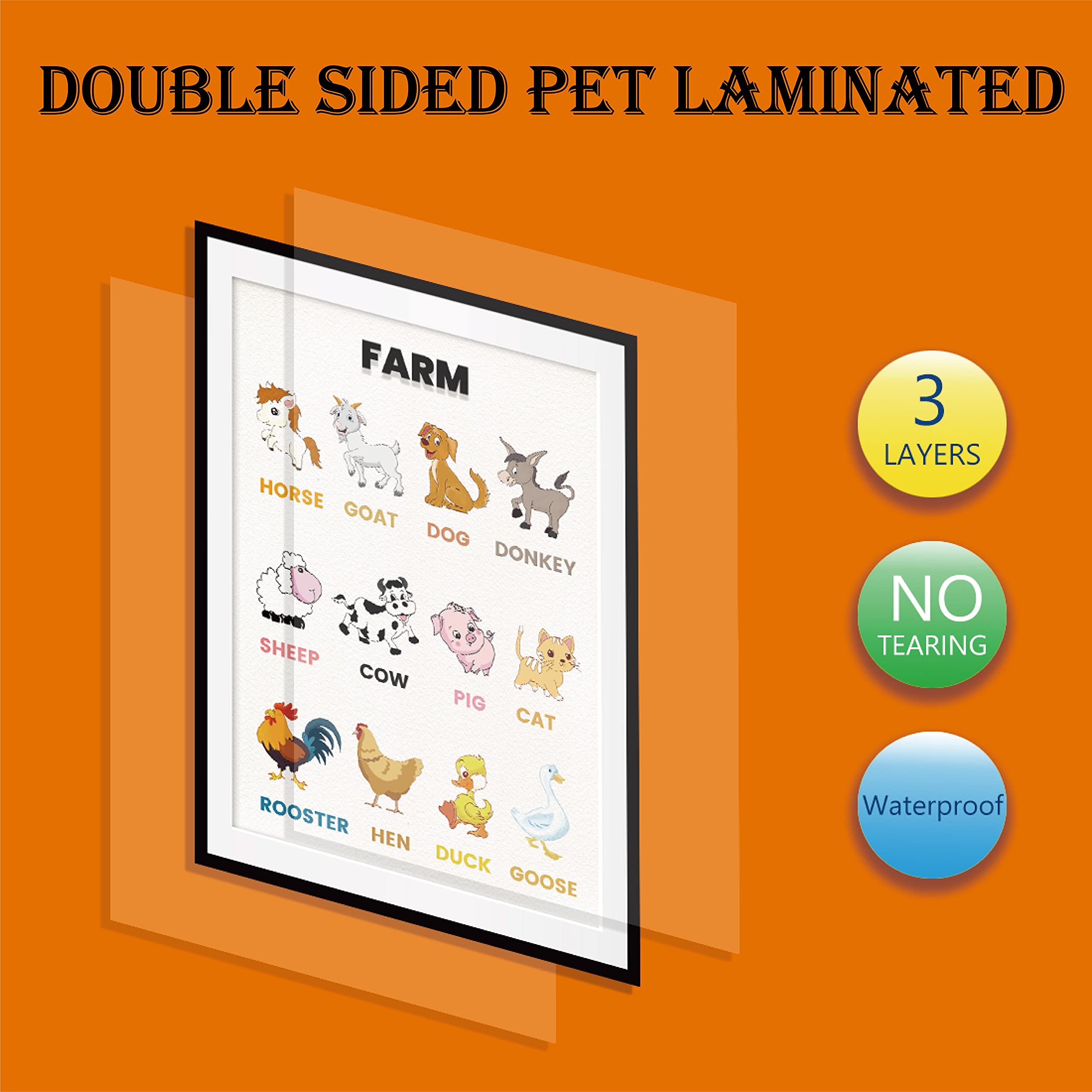 28 Pieces English Spanish Educational Posters For Toddlers For Nursery 28-pieces-english-spanish-educational-posters-for-toddlers-for-nursery