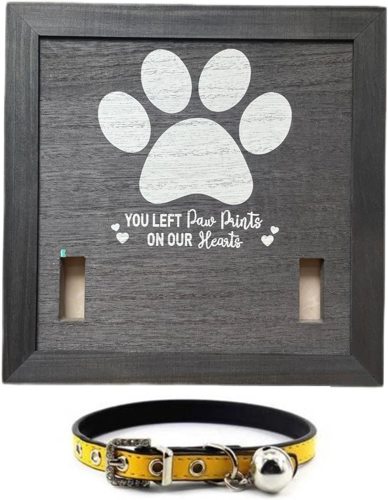 Amazon.com: JunWondC Pet Memorial Picture Frame with Paw Print Design ...