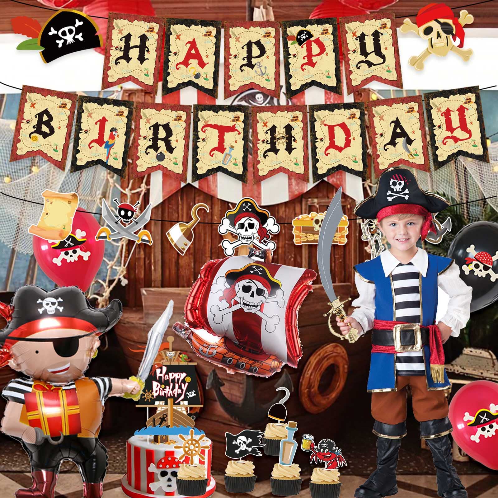 Pirate Party Theme Etsy Pirate Party — Baby Dream Backdrops