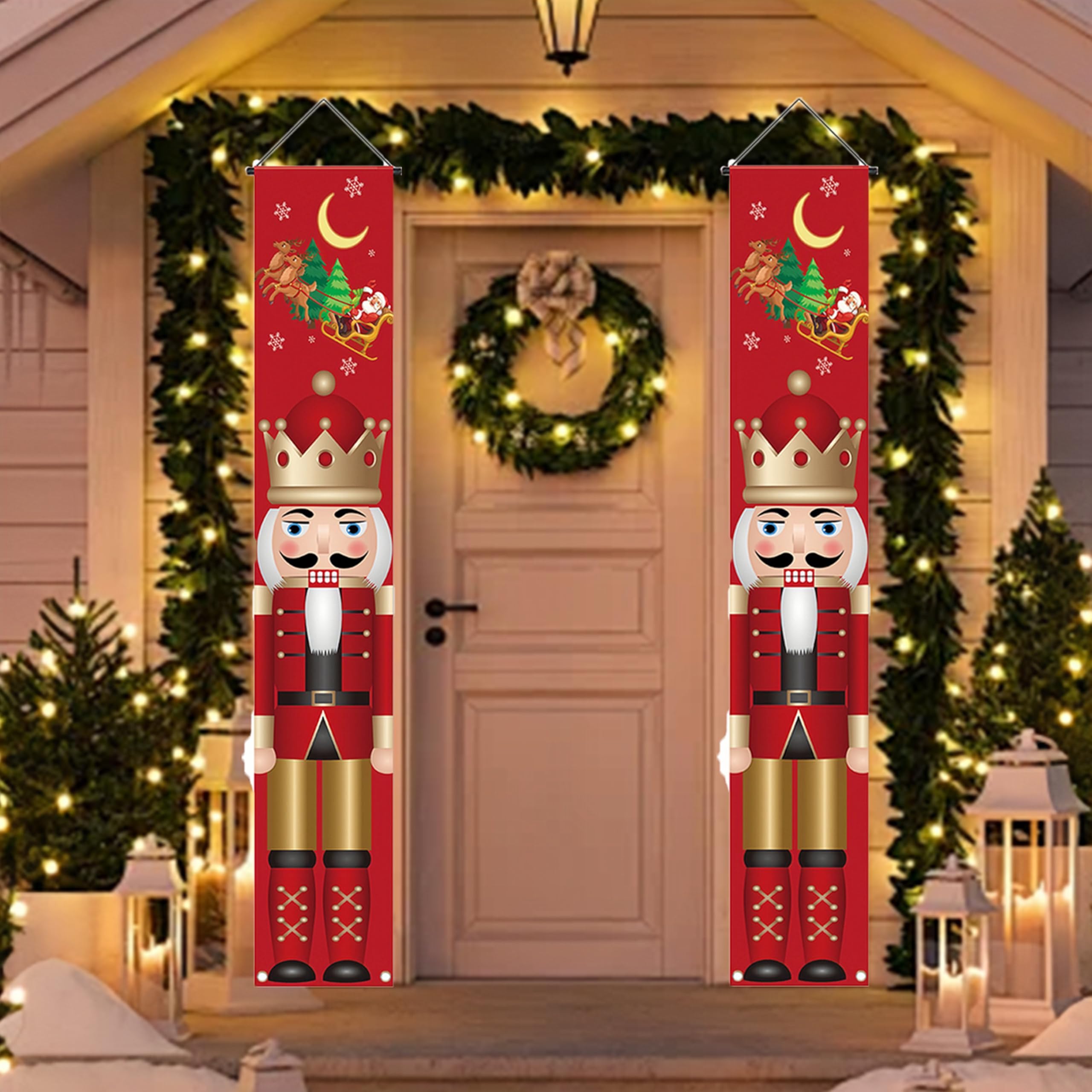 Christmas Nutcracker Decorations 30 x 180 cm Xmas Nutcracker Door ...