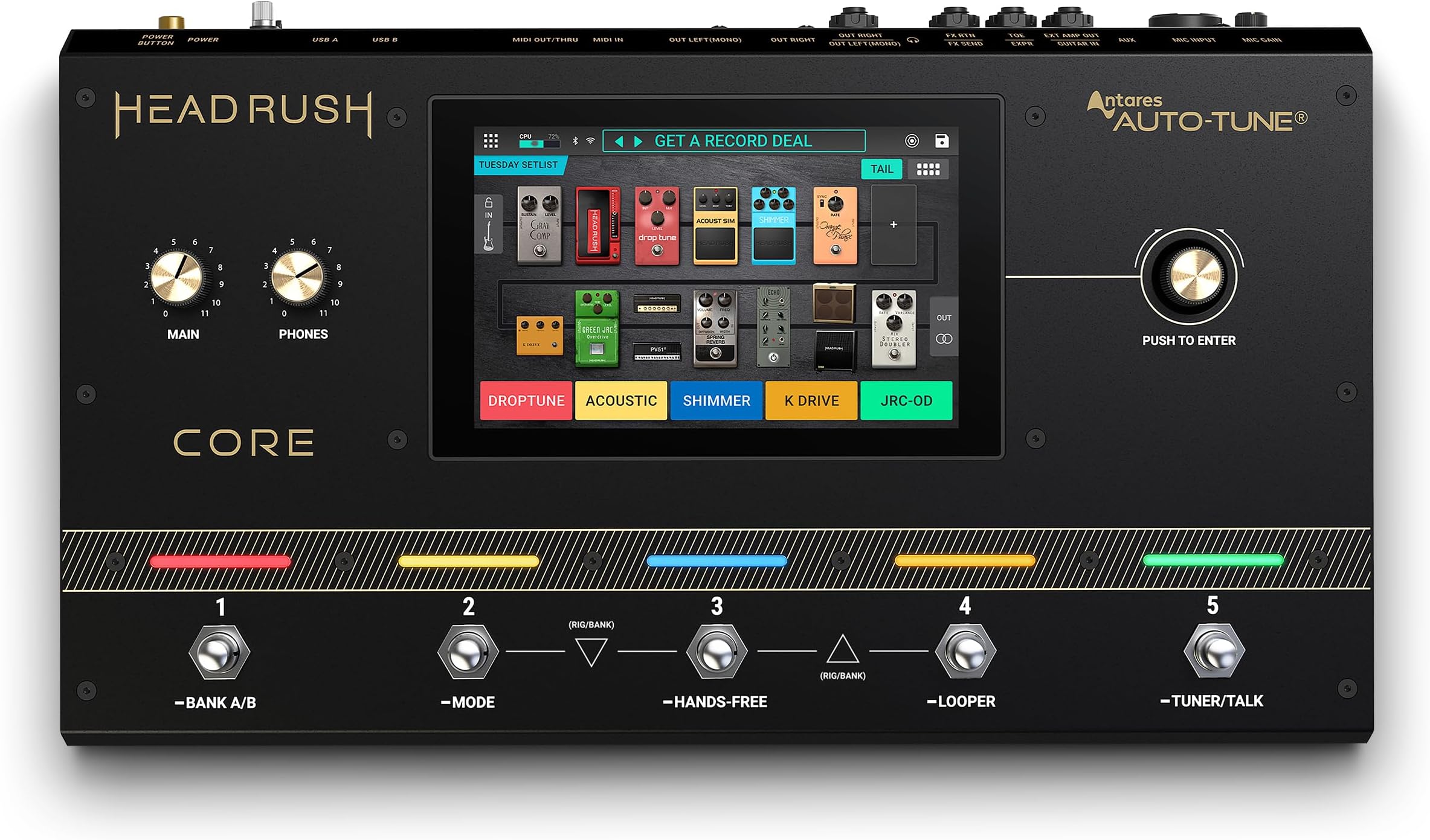 HeadRush Core - Guitar and Vocal Multi Core Effects Amp Modeling ...